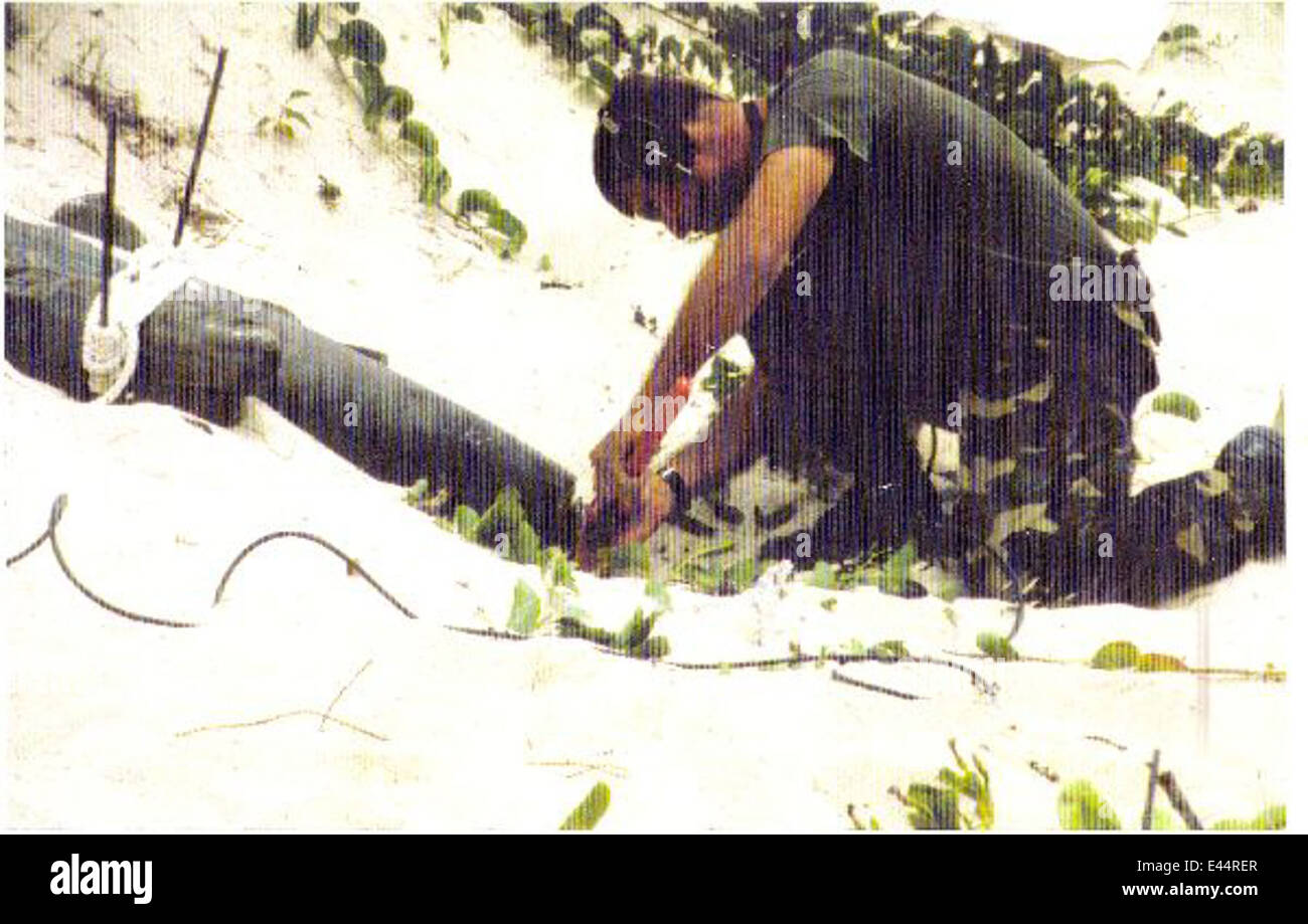 A photograph from 1998 showing an EOD (Explosive Ordnance Disposal ...