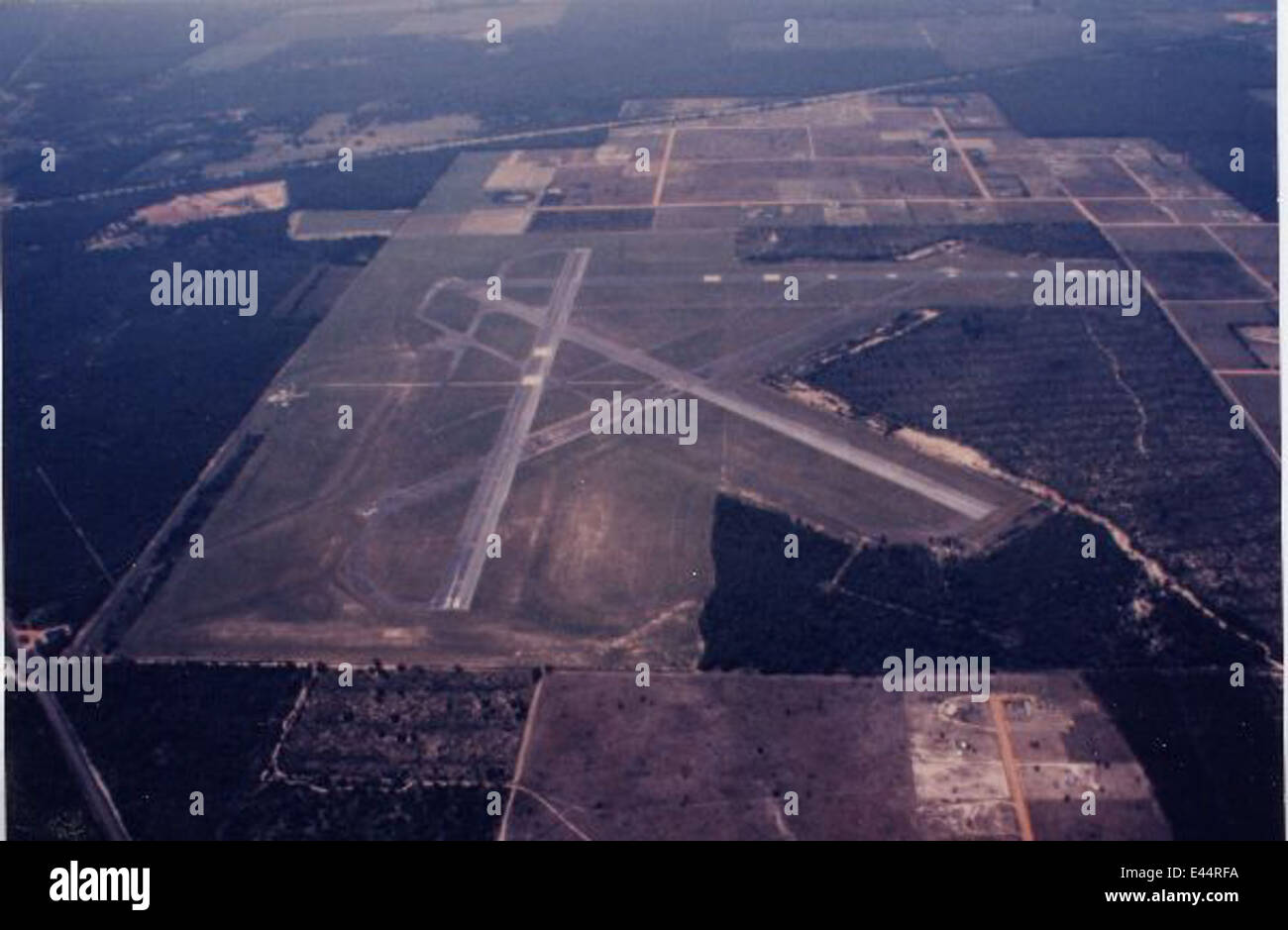 A photograph of the OLF (Outlying Field) Santa Rosa, a military ...