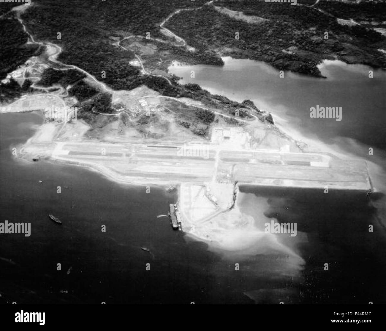 A photograph of Naval Air Station Cubi Point, located in the ...
