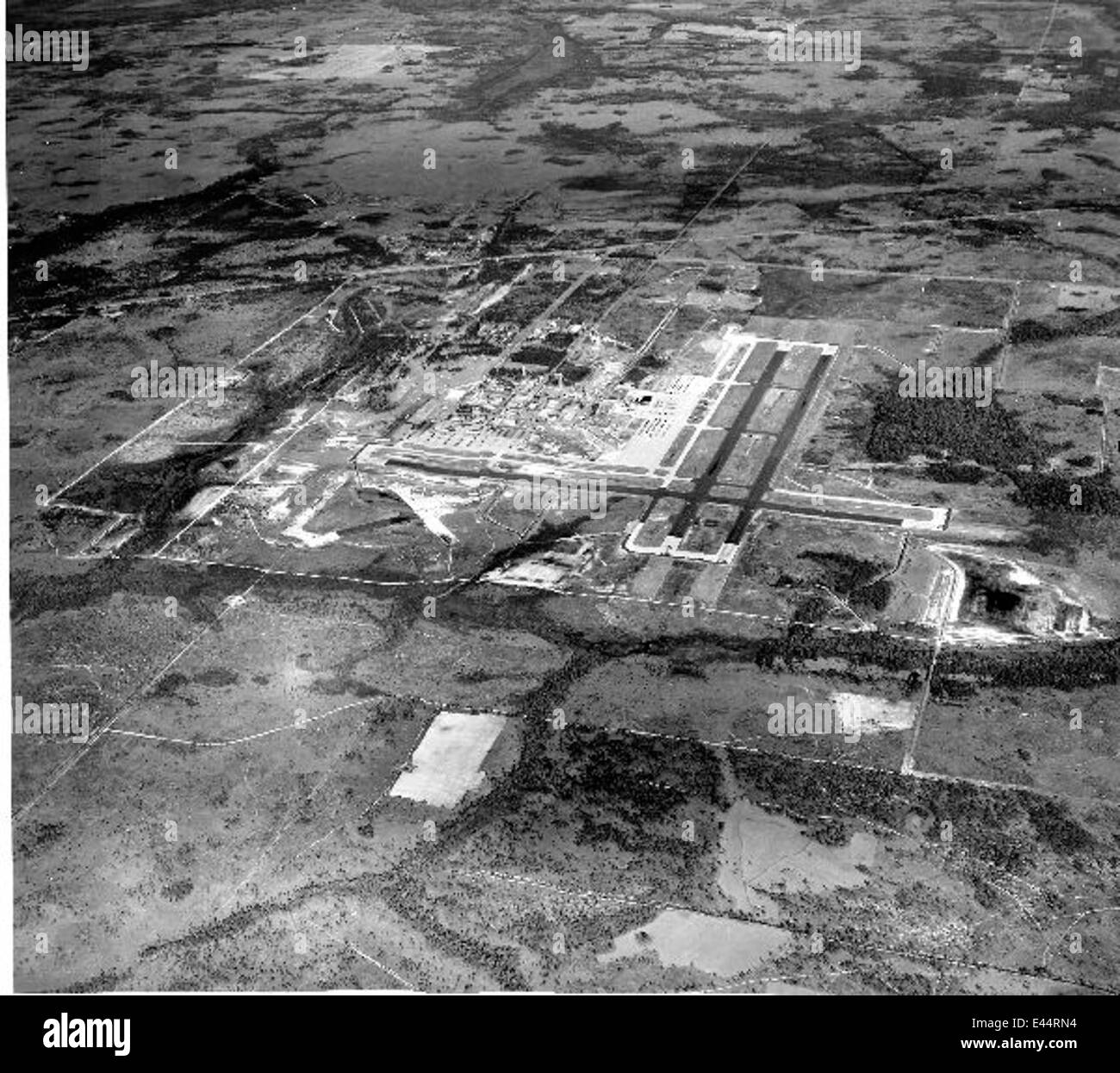 A photograph taken at Naval Air Station Cecil Field, capturing the ...