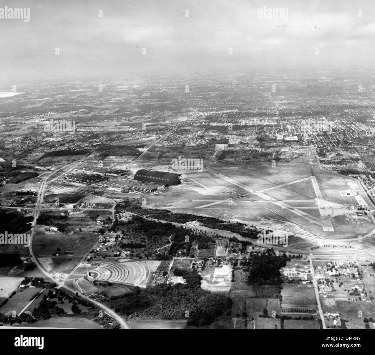 This image shows the Goodyear Airdock at Akron Fulton Airport, home to ...
