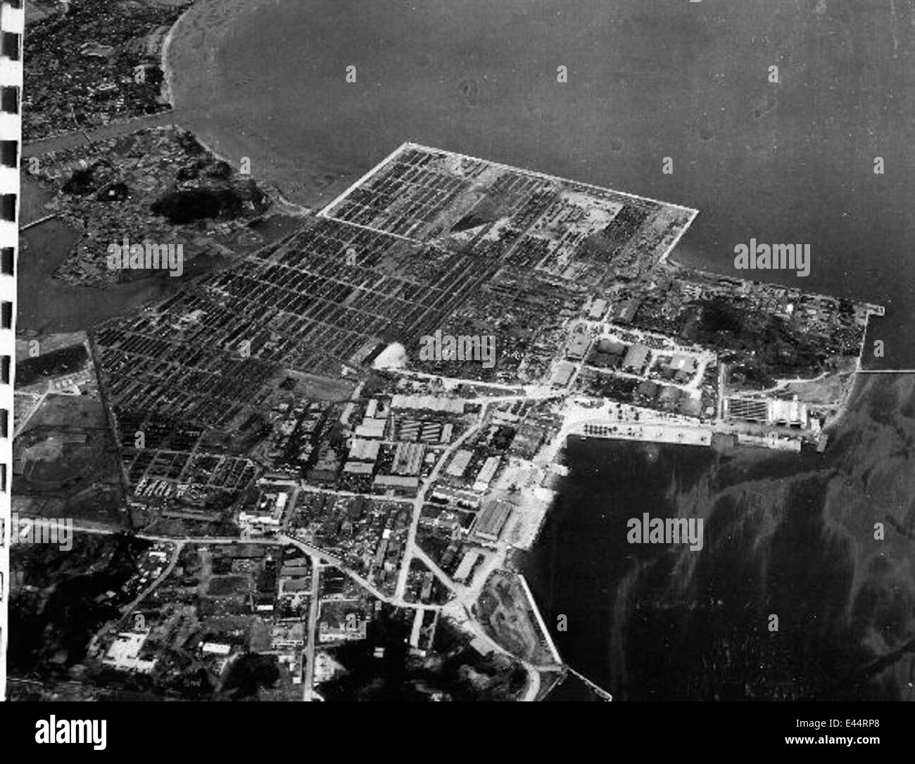 A photograph of the Naval Air Facility Oppama in 1954, showcasing its ...