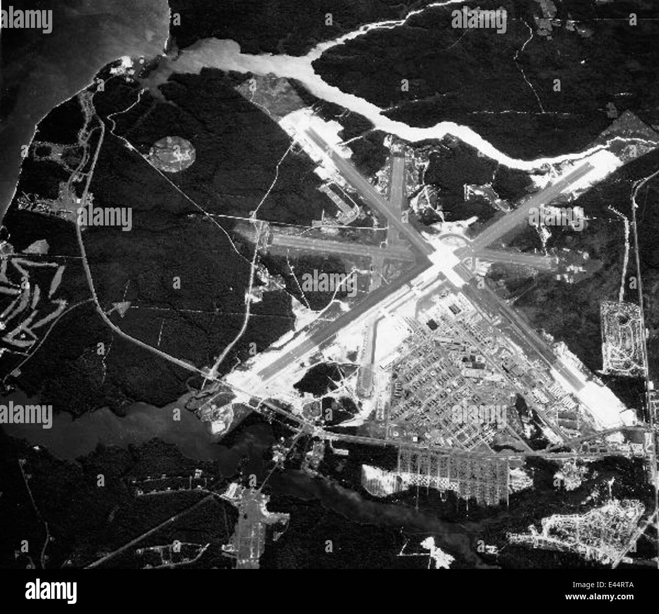 A photograph of Marine Corps Air Station (MCAS) Cherry Point, capturing ...