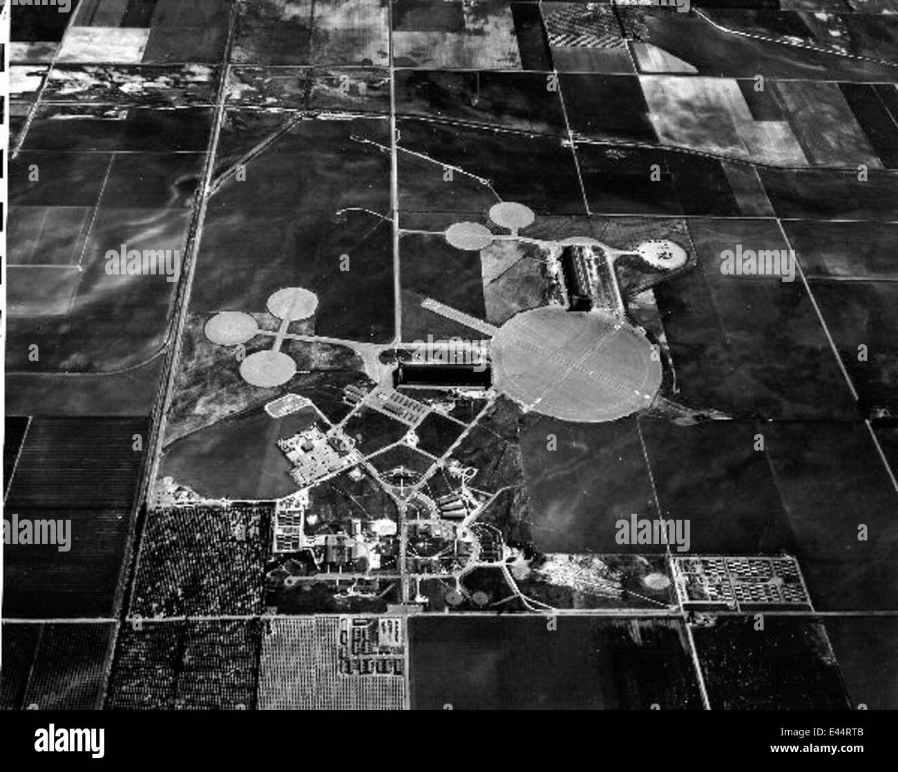A historical photograph of the Marine Corps Air Facility (MCAF) Santa ...