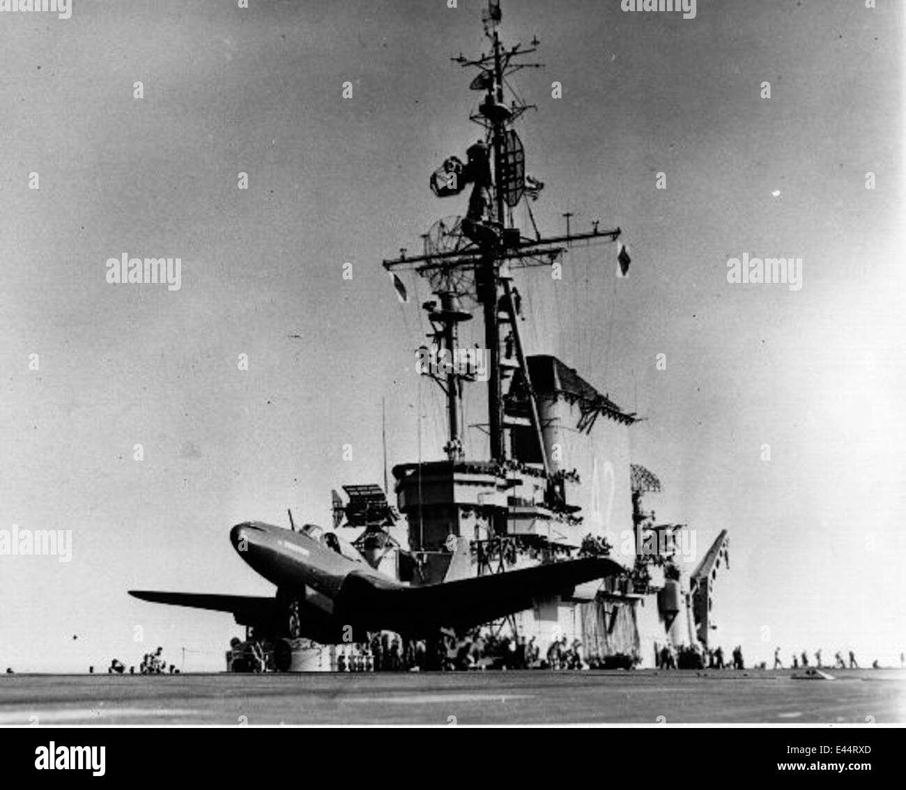 The first launch of the FD-1, the first jet aircraft used by the U.S ...