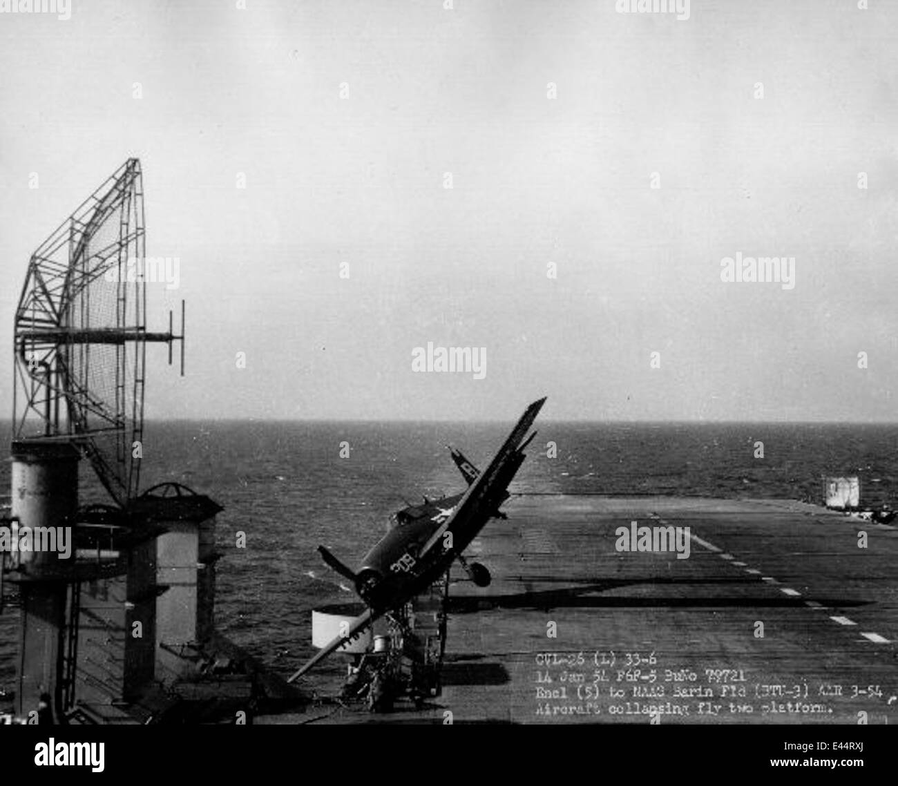 F6F-5 Crash CVL #2 Stock Photo - Alamy