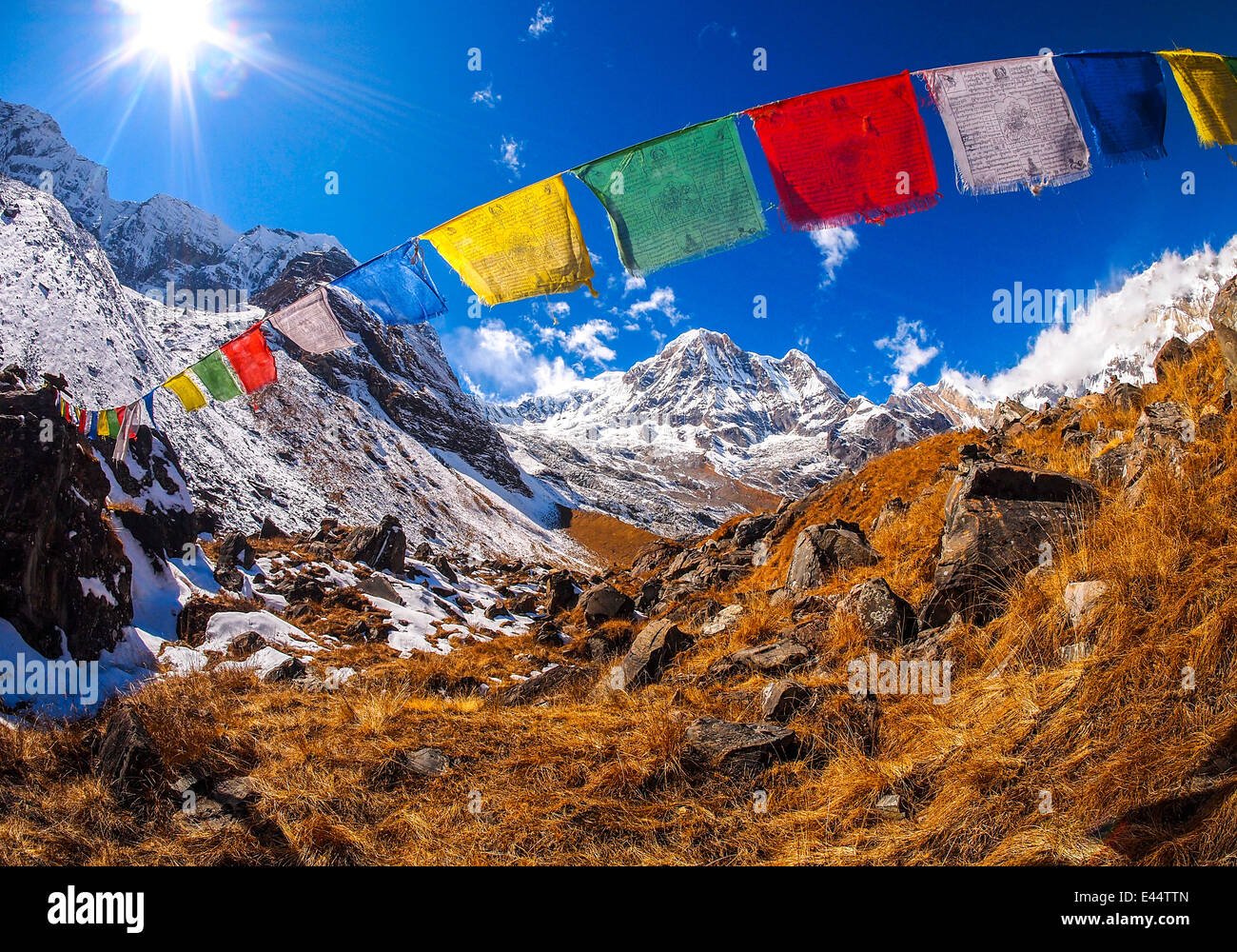 Annapurna Himal region of north central Nepal Stock Photo - Alamy