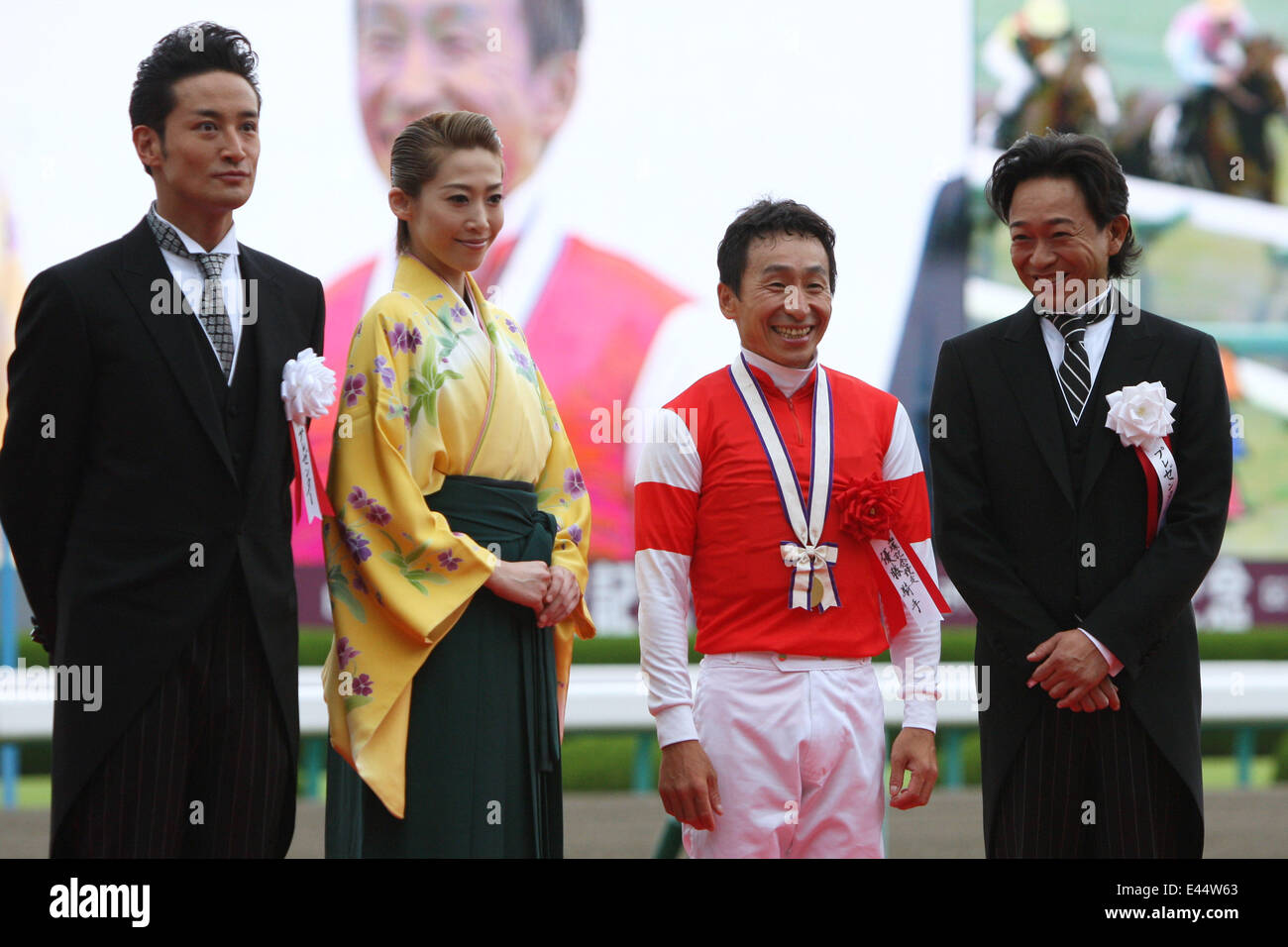 Hyogo, Japan. 29th June, 2014. (L-R) Masahiro Matsuoka, Masaki Ryu ...