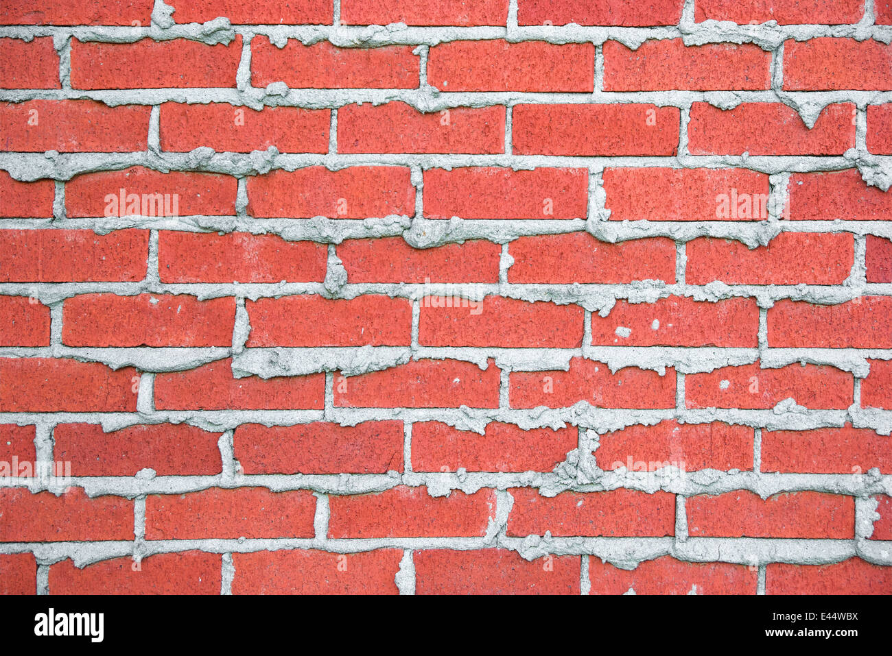 wall made of square red bricks Stock Photo - Alamy