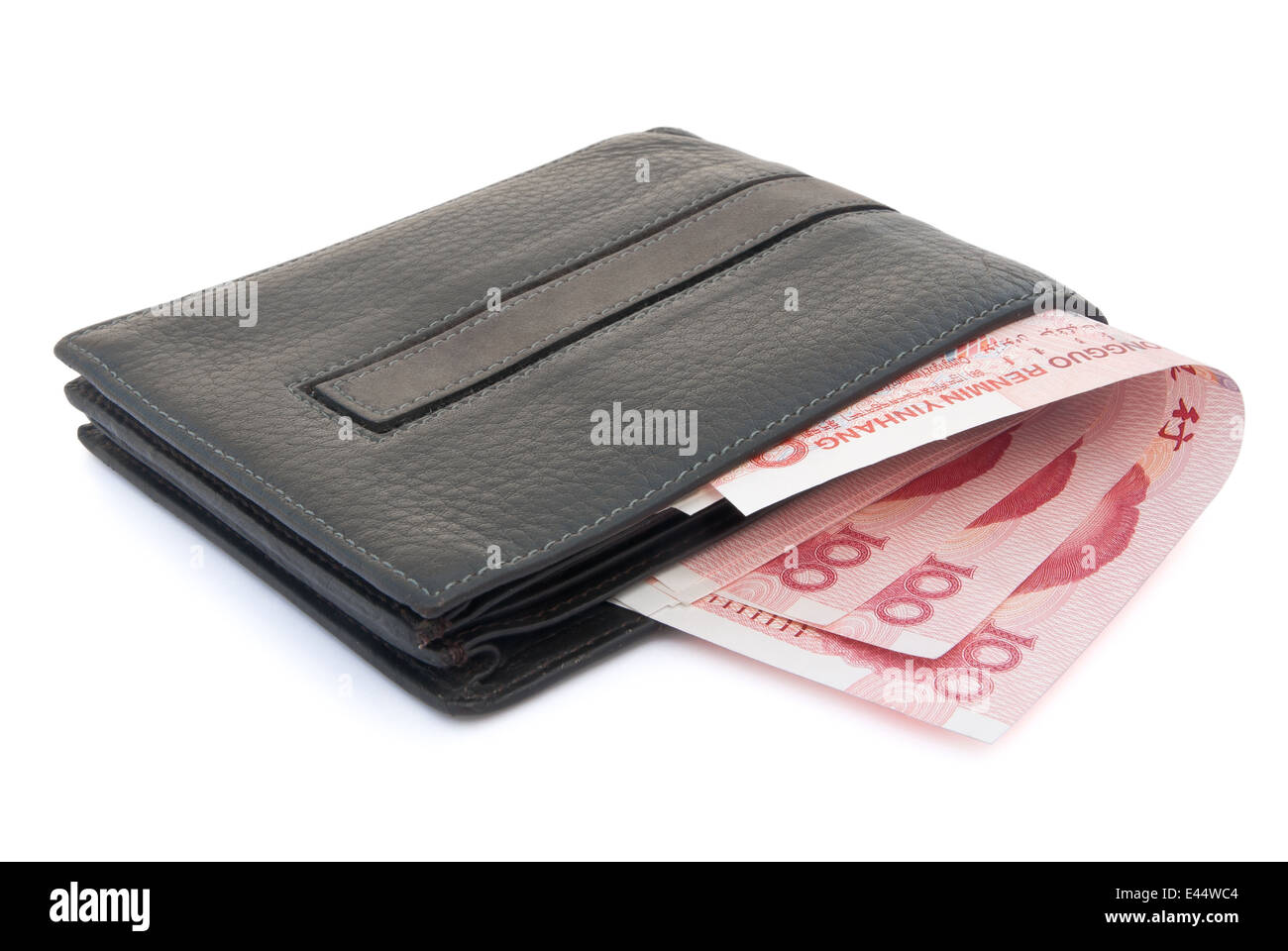 wallet and RMB 100 with clipping path Stock Photo - Alamy