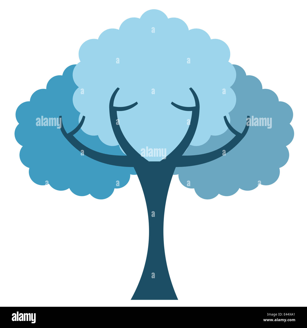 Art tree isolated on white background Stock Photo - Alamy