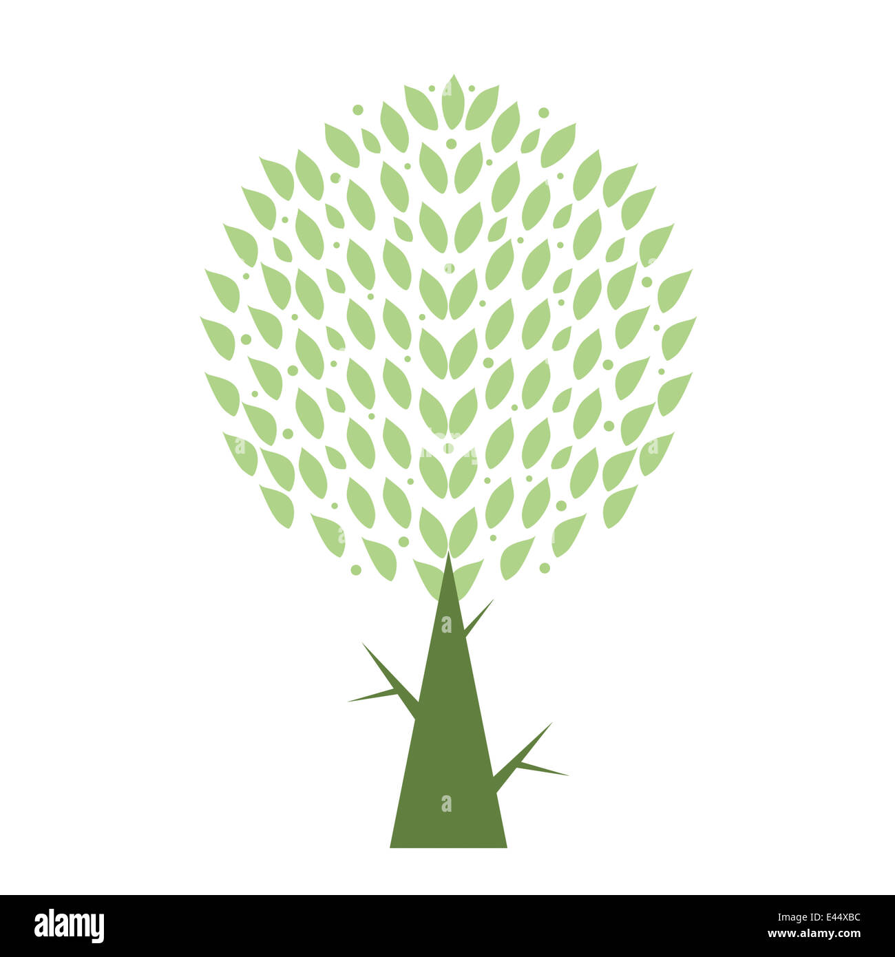 Art tree isolated on white background Stock Photo - Alamy