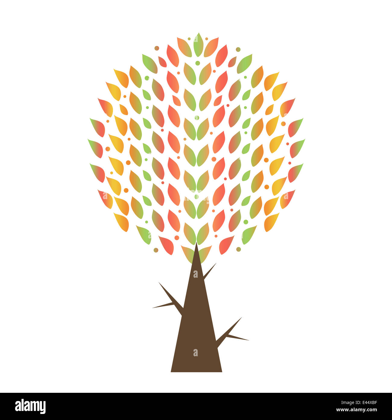 Art tree isolated on white background Stock Photo - Alamy