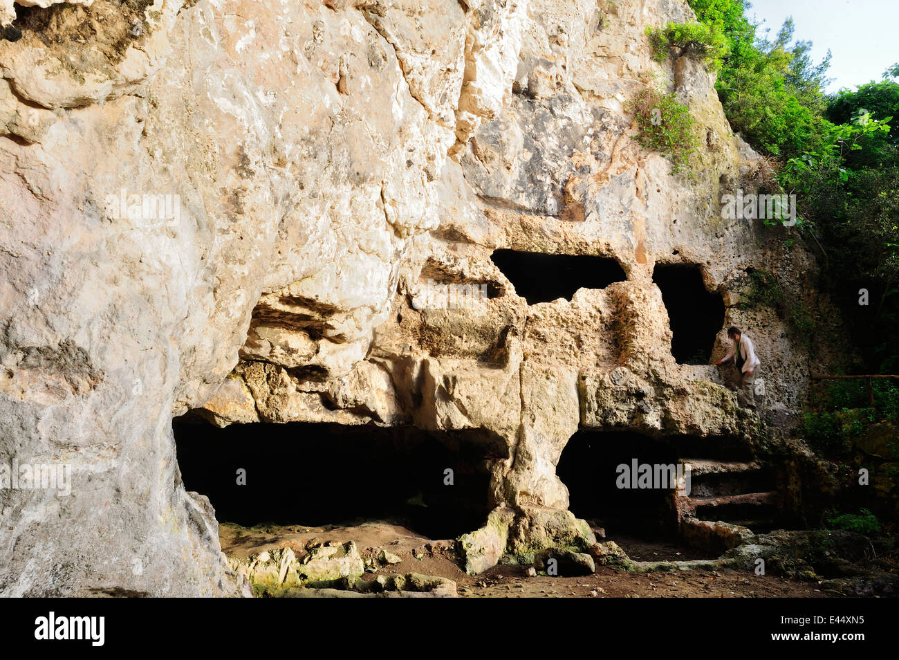 Ancient necropolis in the "La Salata" natural monument , Vieste Foggia ...