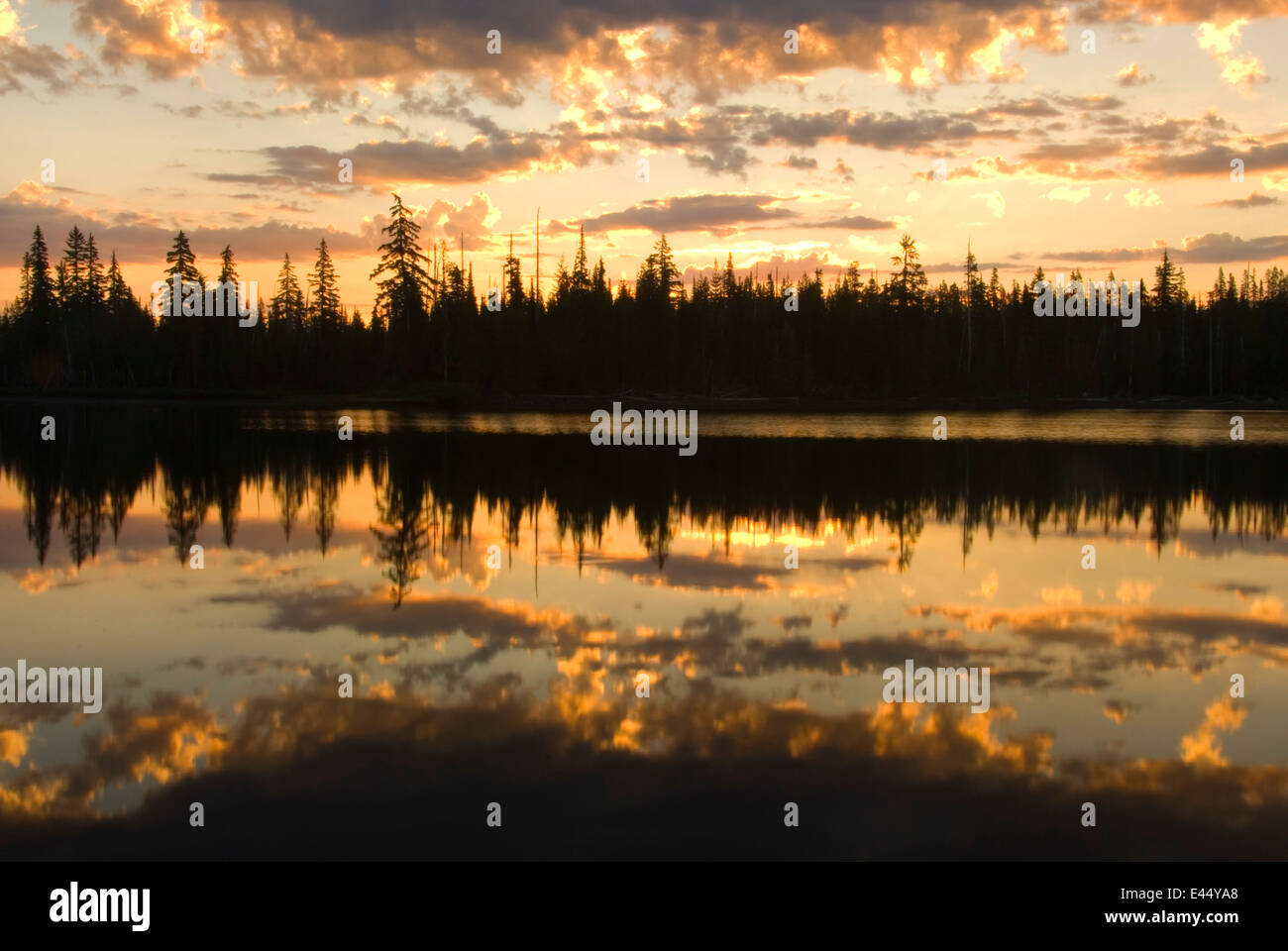 Big Lake sunrise, McKenzie Pass-Santiam Pass National Scenic Byway ...