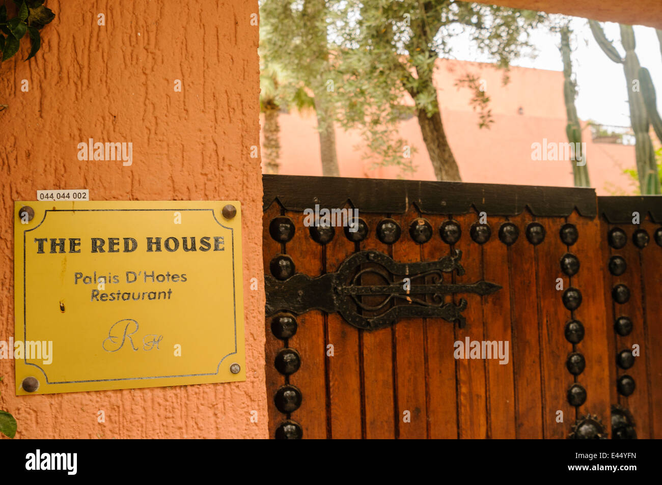 The Red House luxury Riad in Marrakech, Morocco Stock Photo - Alamy
