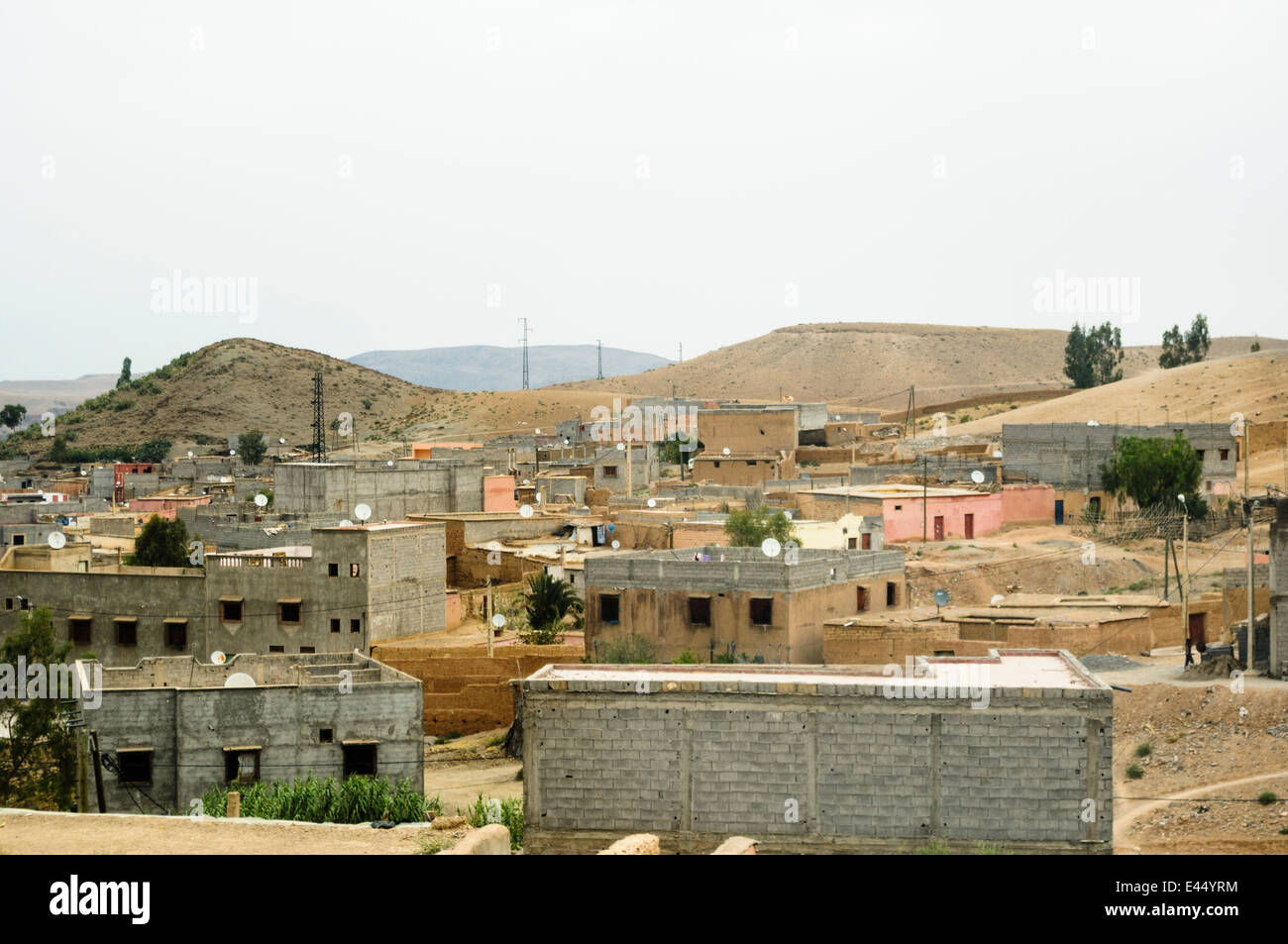 Traditional Berber village up the Atlas Mountains, Morocco Stock Photo ...