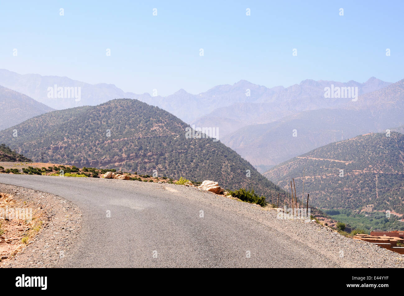 Scenic landscape at the Atlas Mountains, Morocco Stock Photo - Alamy