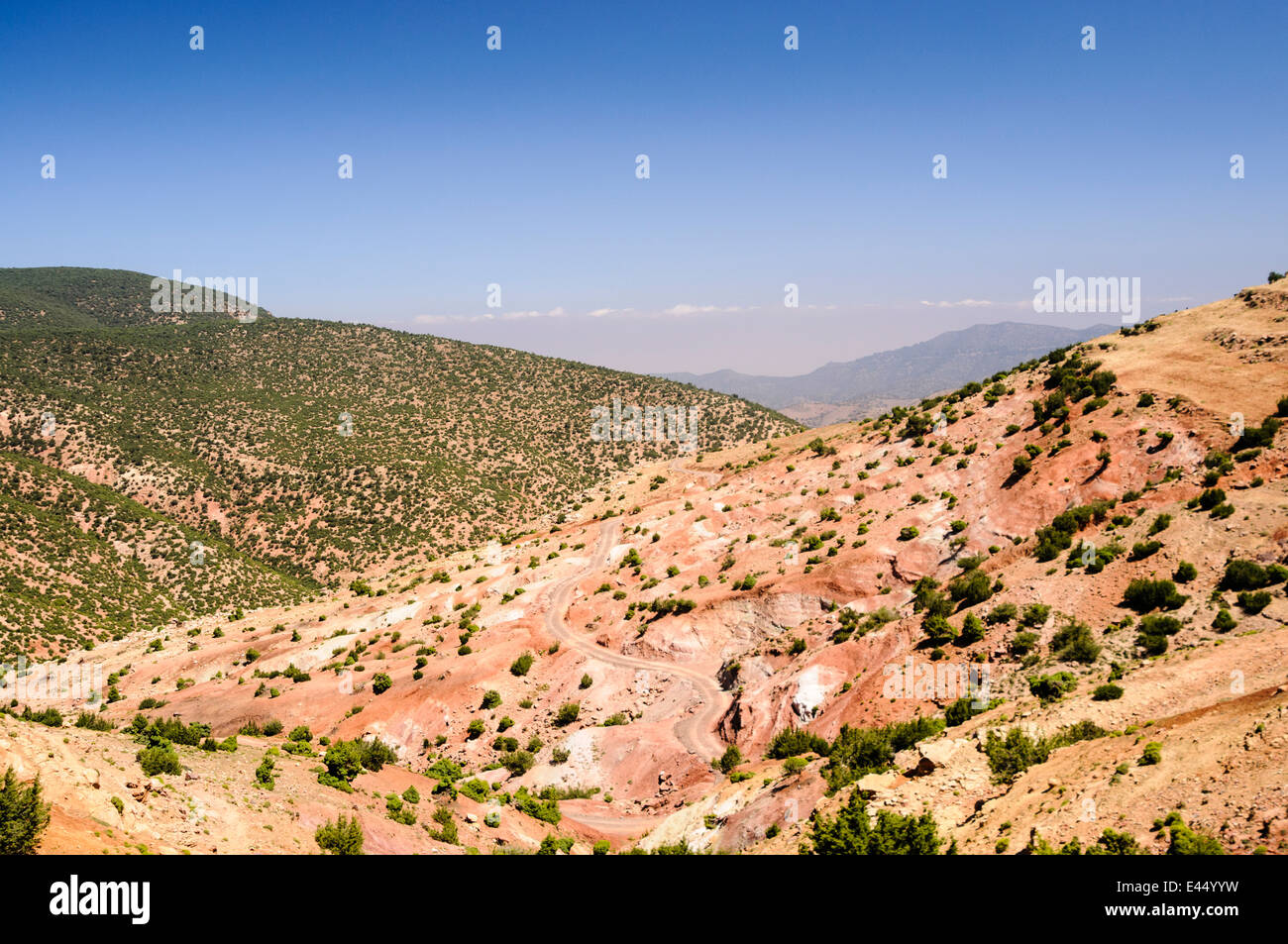 Scenic landscape at the Atlas Mountains, Morocco Stock Photo - Alamy