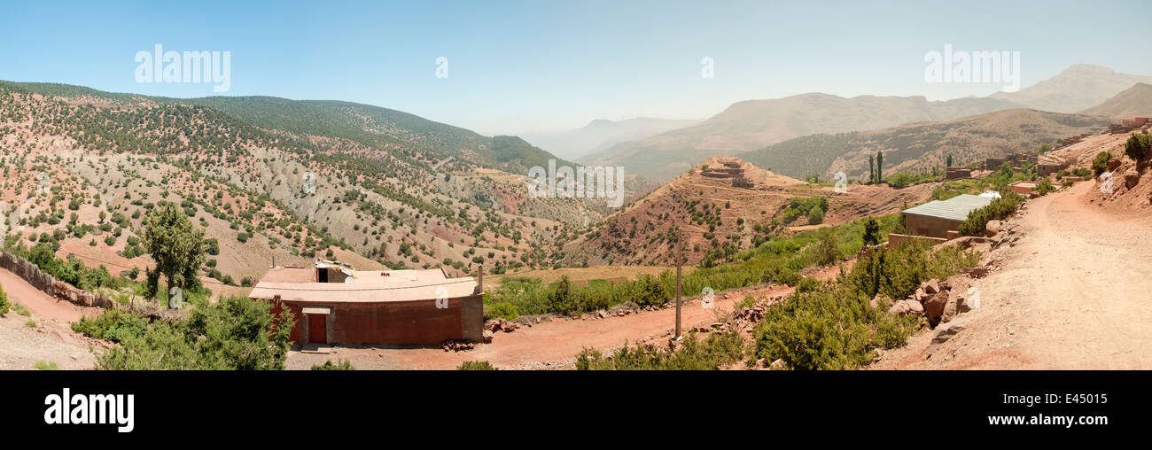 Scenic landscape at the Atlas Mountains, Morocco Stock Photo - Alamy