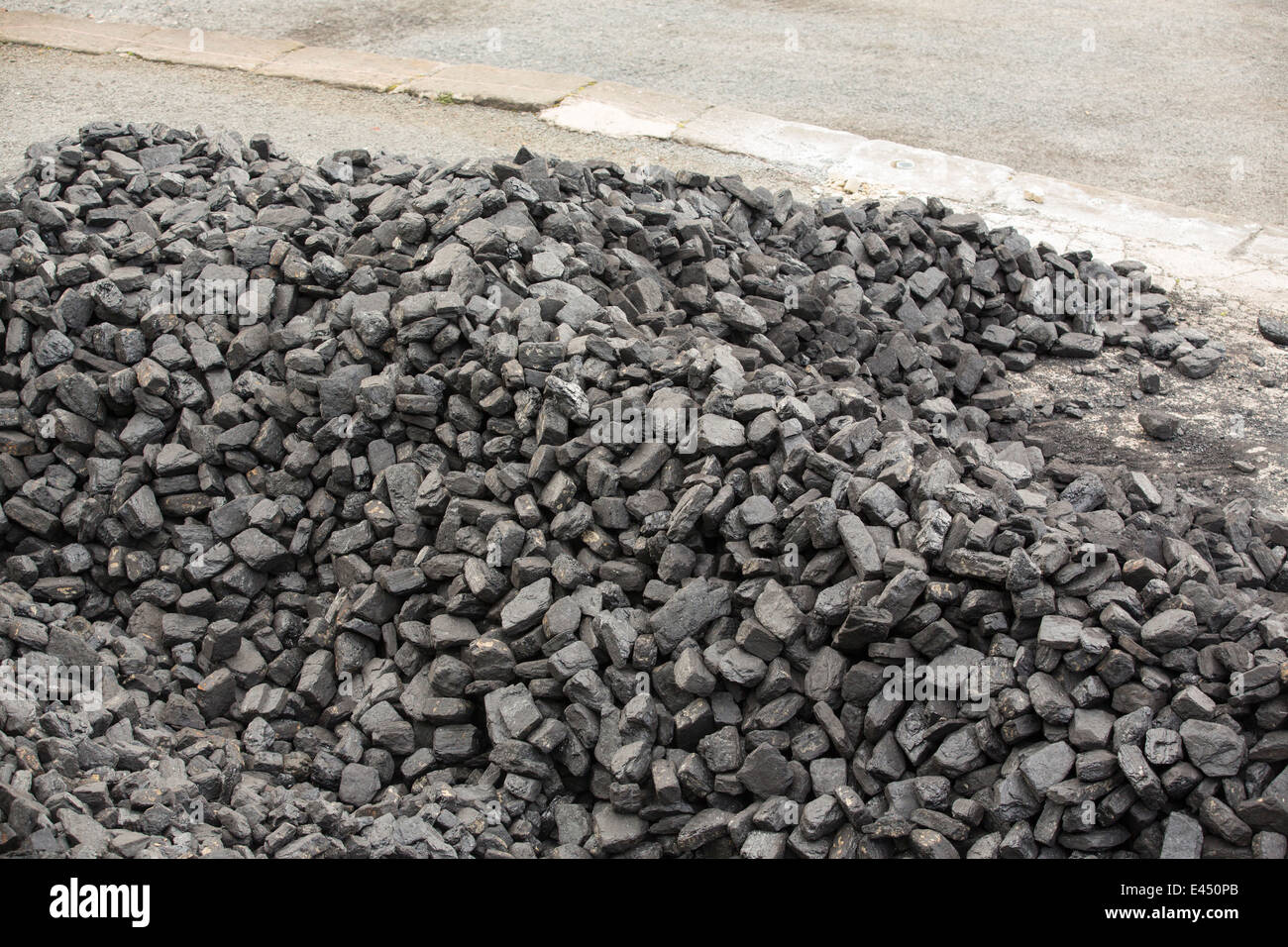 Coal at Lakeside and Haverthwaite railway in South Cumbria, UK Stock ...