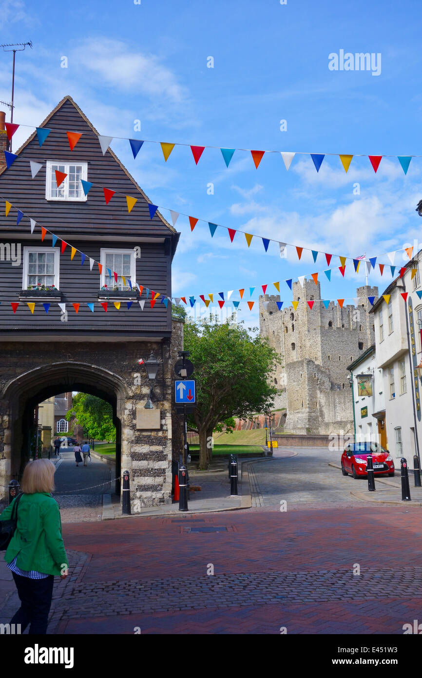 Northgate Boley Hill Rochester castle Stock Photo - Alamy