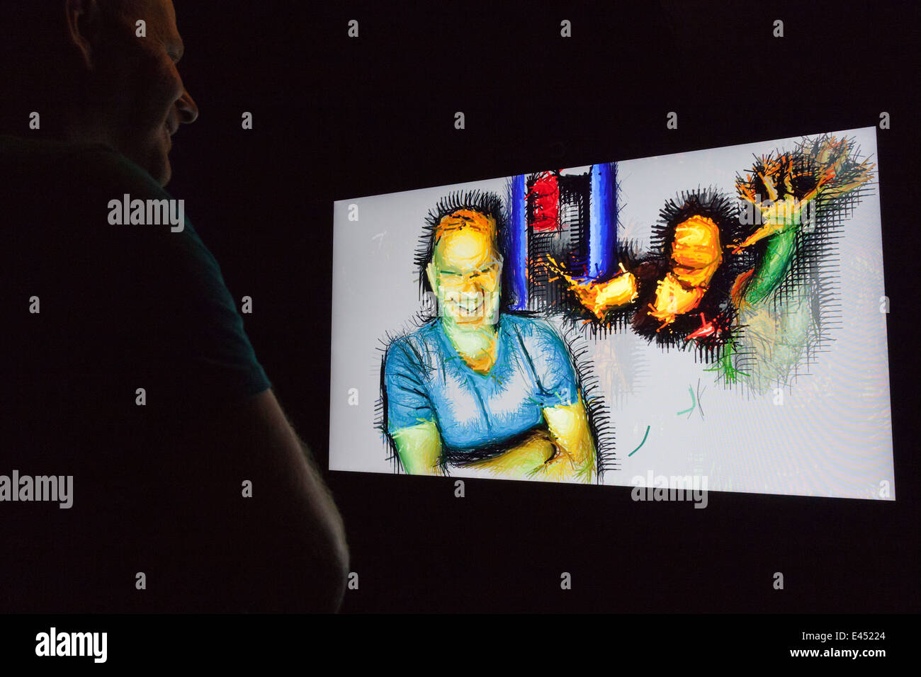 Daniel Rozin with his artwork Mirror No. 10. "Digital Revolution ...