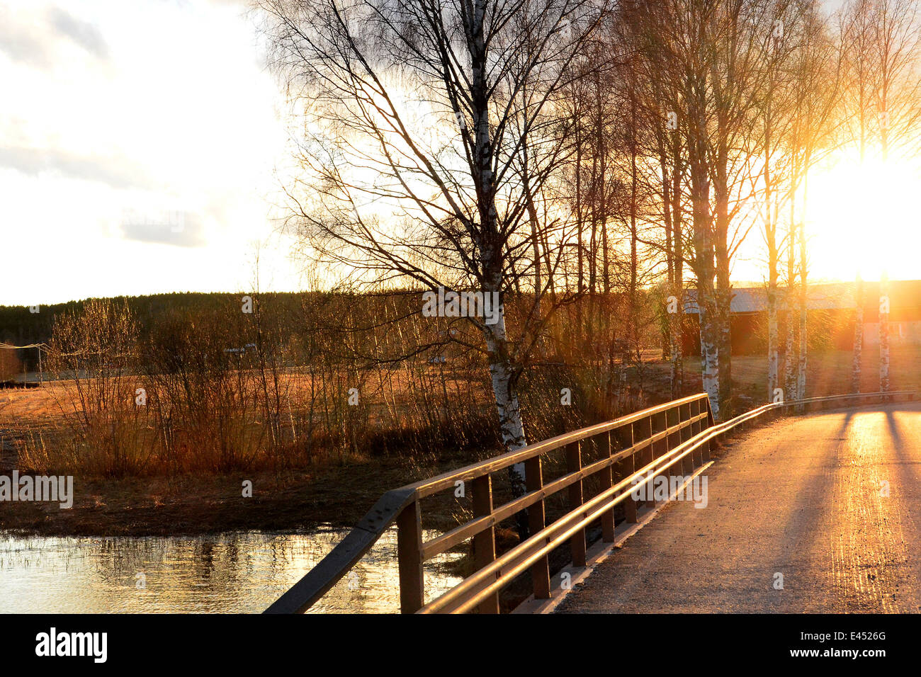 Sunset in Värmland, Sweden Stock Photo - Alamy