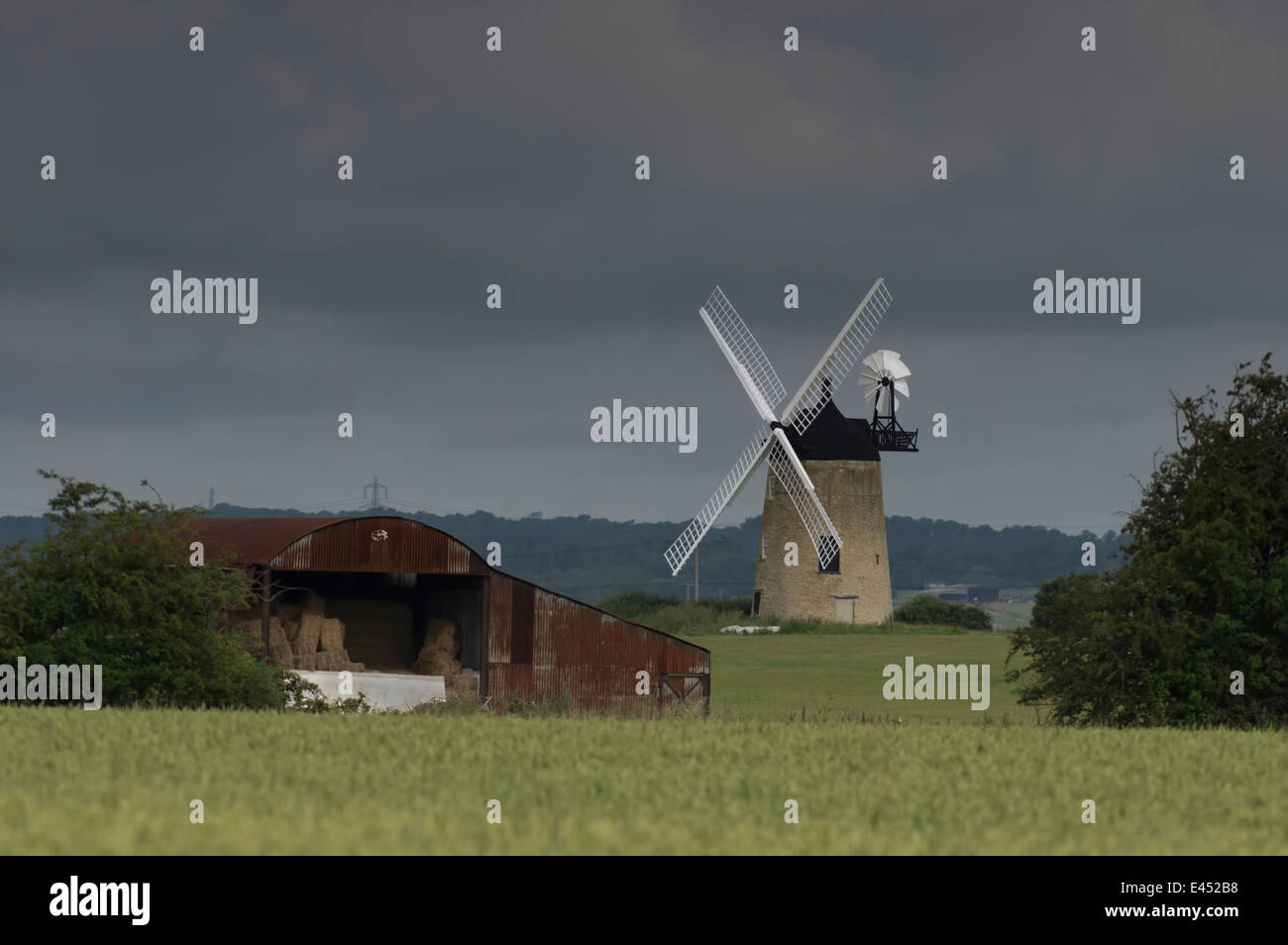 The windmill Between Great Haseley and Great Milton Oxfordshire UK ...