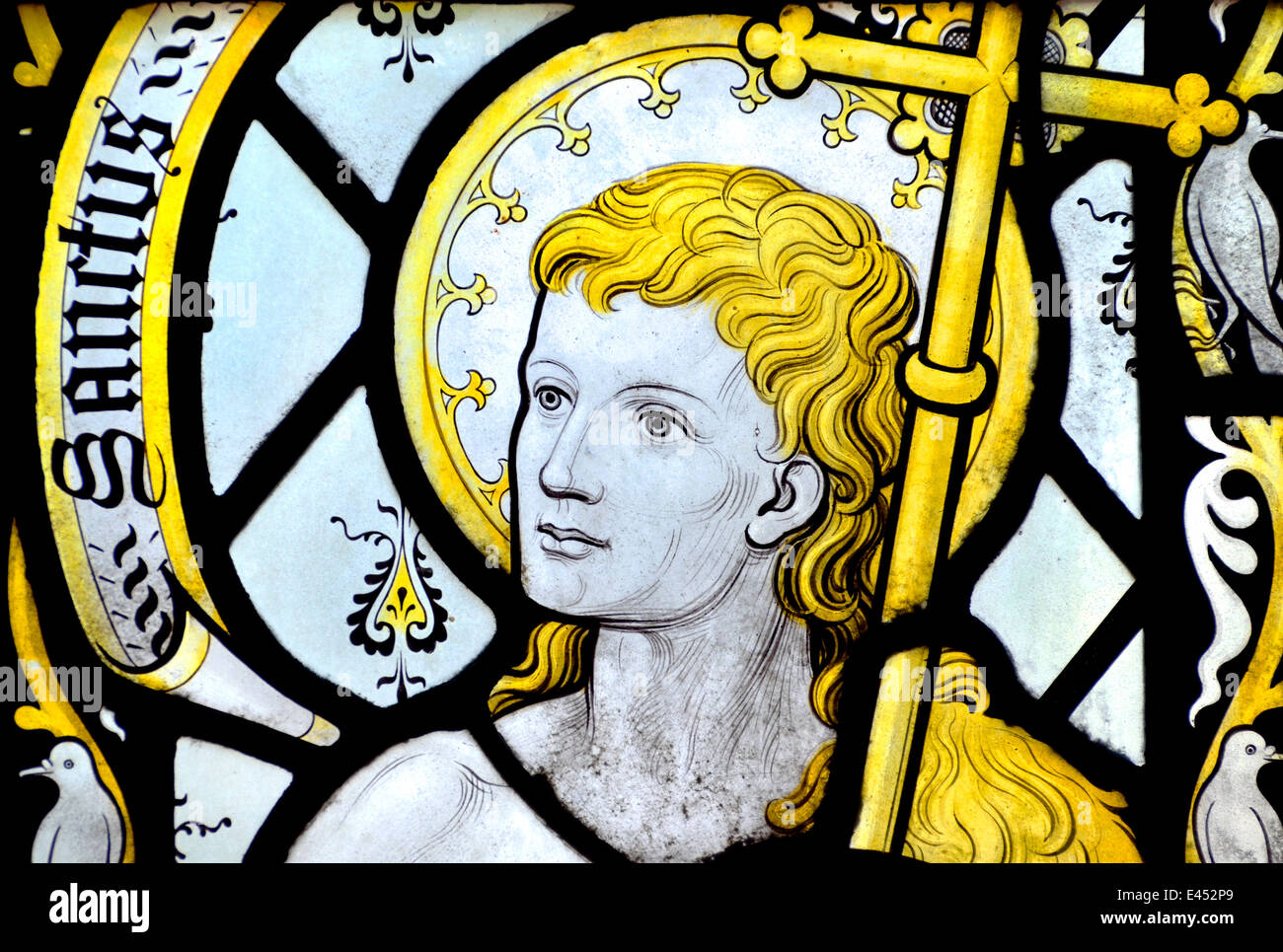 Rochester, Kent, England, UK. Rochester Cathedral. Stained Glass Window ...