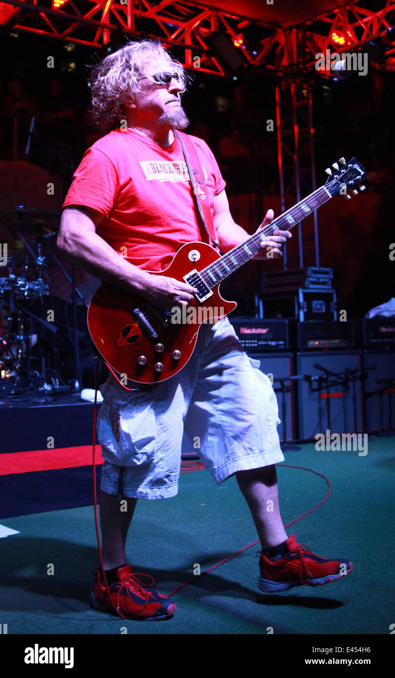 Las Vegas, Nevada, USA. 2nd July, 2014. Rocker Sammy Hagar performs in ...