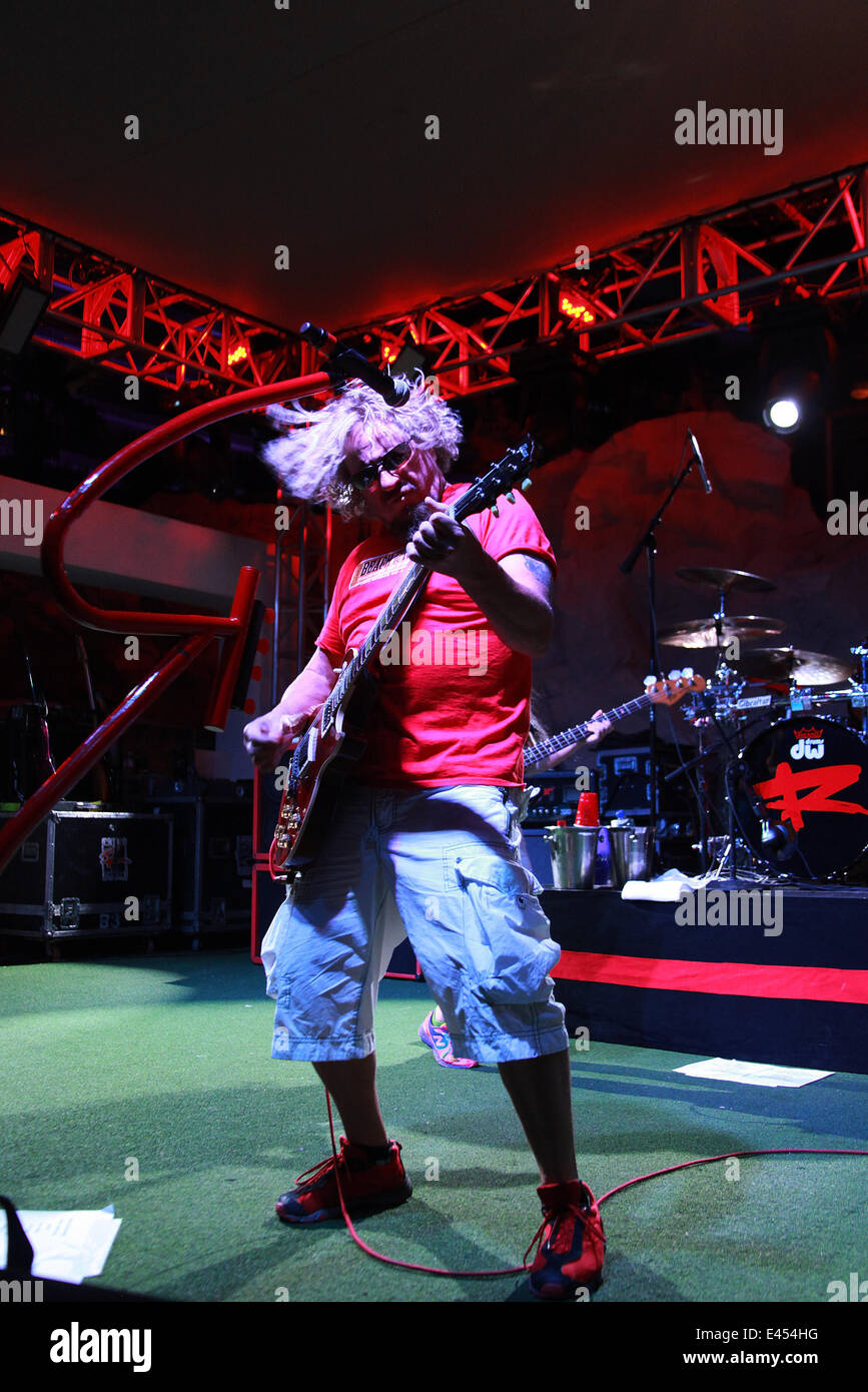 Las Vegas, Nevada, USA. 2nd July, 2014. Rocker Sammy Hagar performs in ...