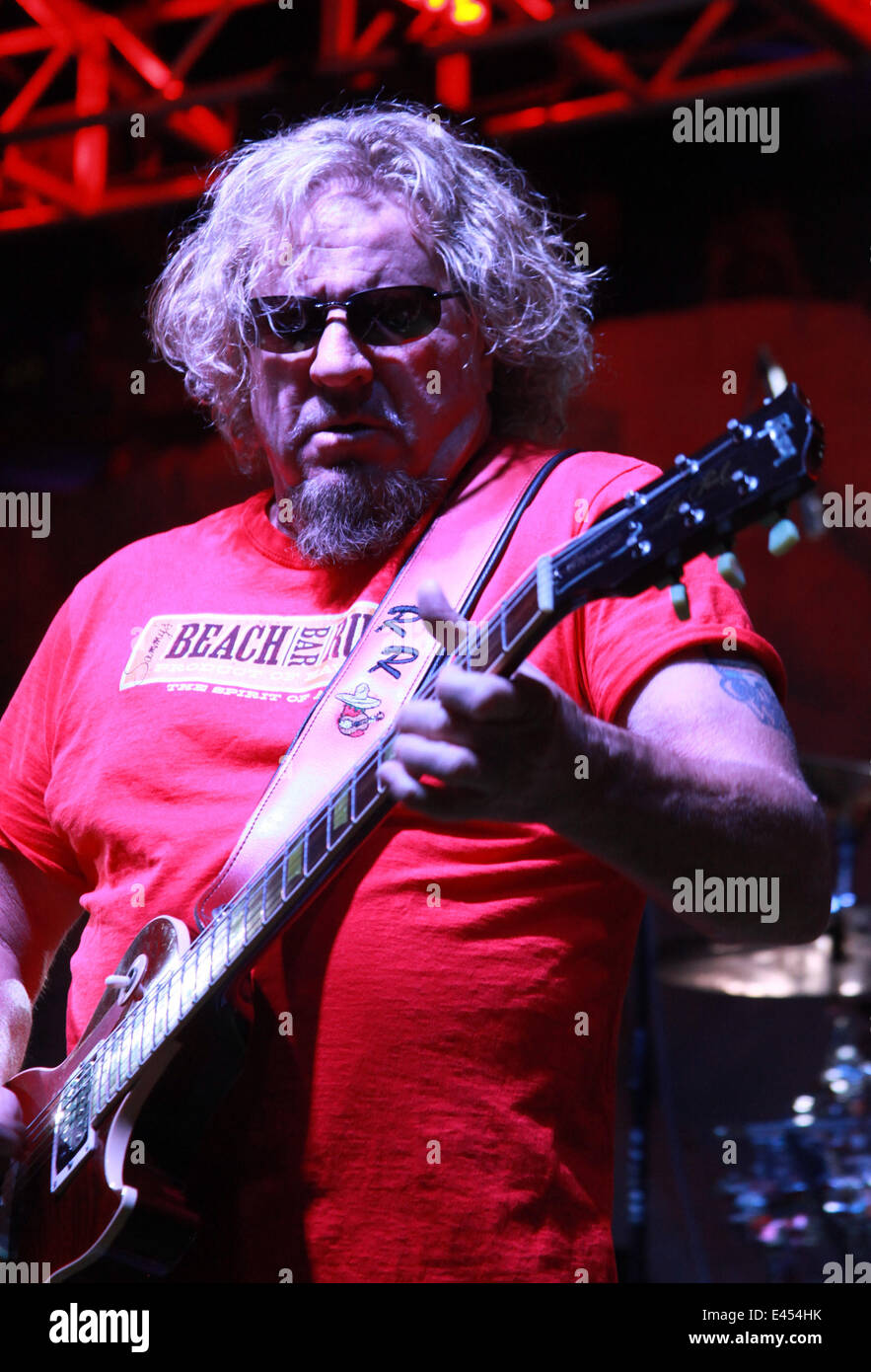 Las Vegas, Nevada, USA. 2nd July, 2014. Rocker Sammy Hagar performs in ...