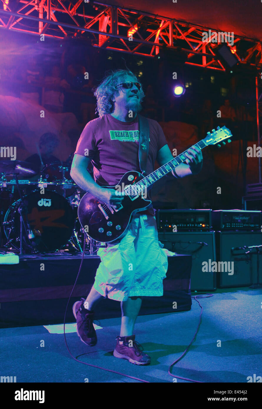 Las Vegas, Nevada, USA. 2nd July, 2014. Rocker Sammy Hagar performs in ...