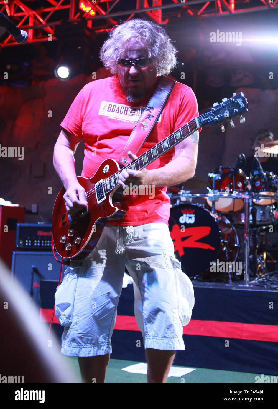 Las Vegas, Nevada, USA. 2nd July, 2014. Rocker Sammy Hagar performs in ...