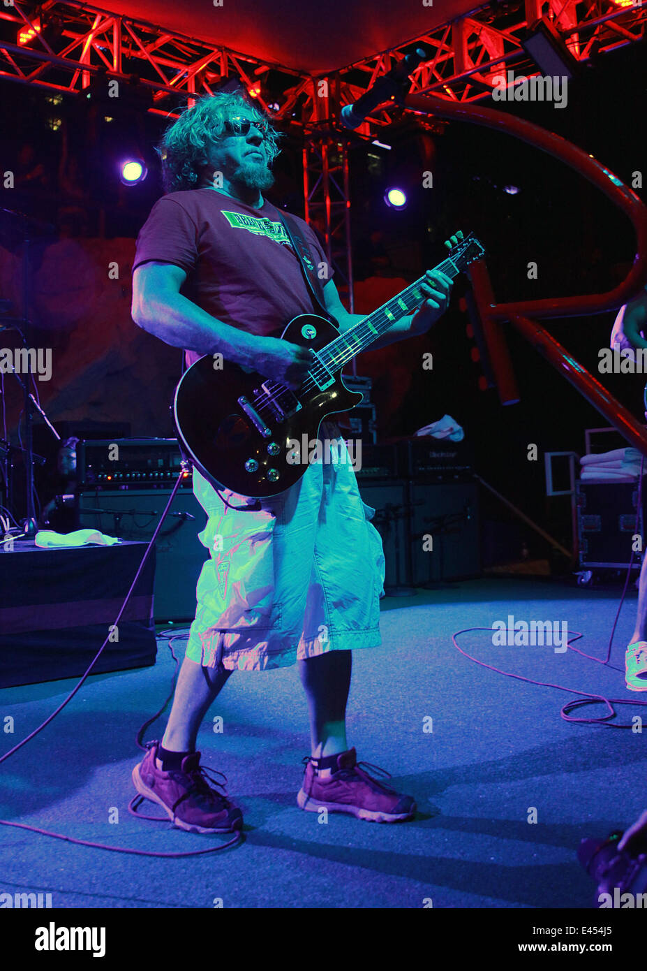 Las Vegas, Nevada, USA. 2nd July, 2014. Rocker Sammy Hagar performs in ...