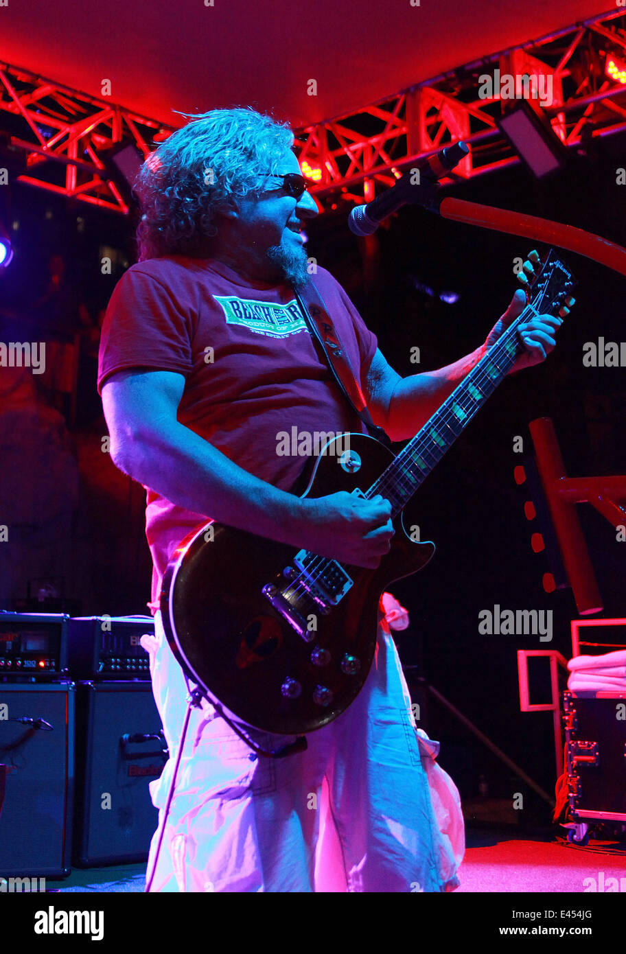 Las Vegas, Nevada, USA. 2nd July, 2014. Rocker Sammy Hagar performs in ...