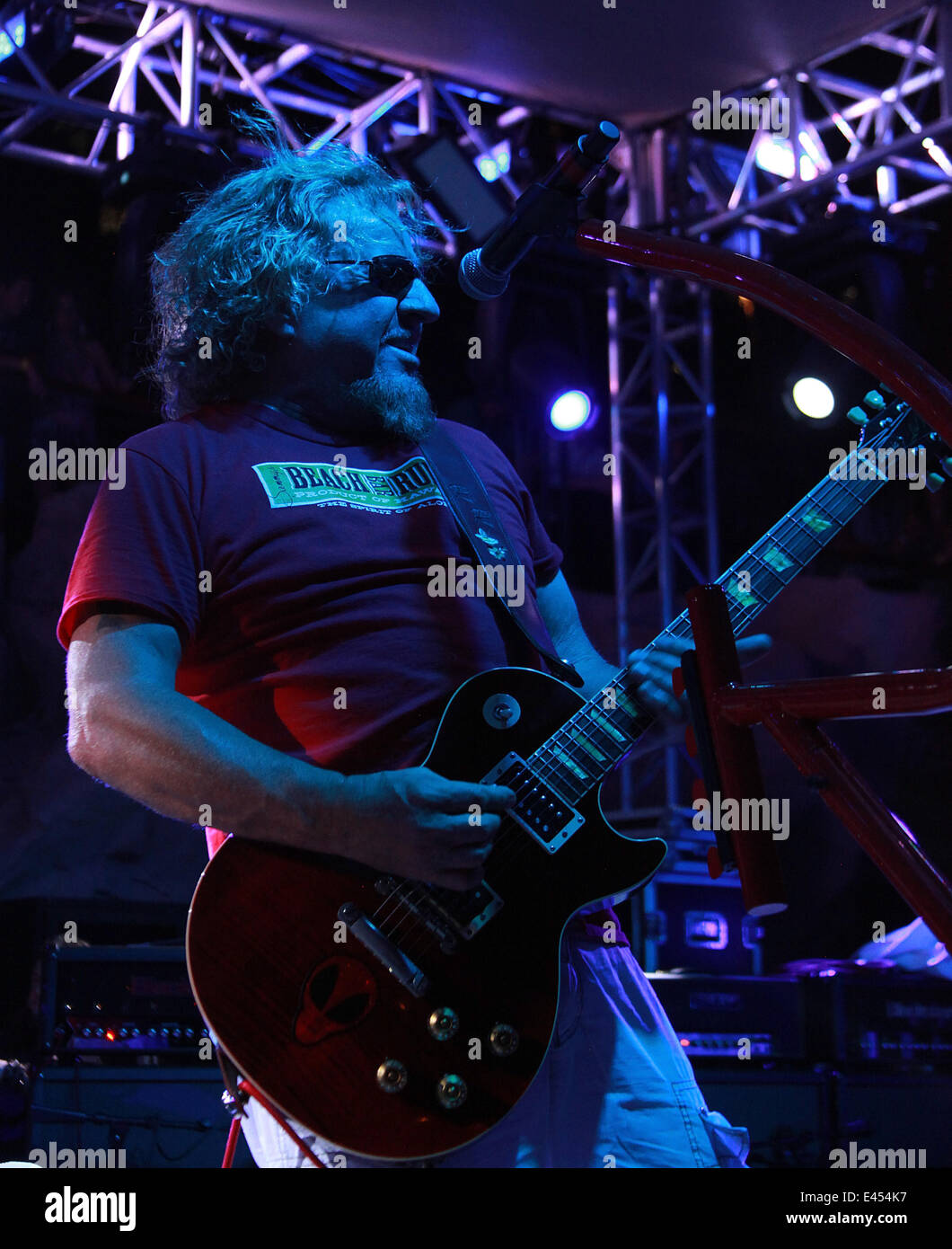 Las Vegas, Nevada, USA. 2nd July, 2014. Rocker Sammy Hagar performs in ...