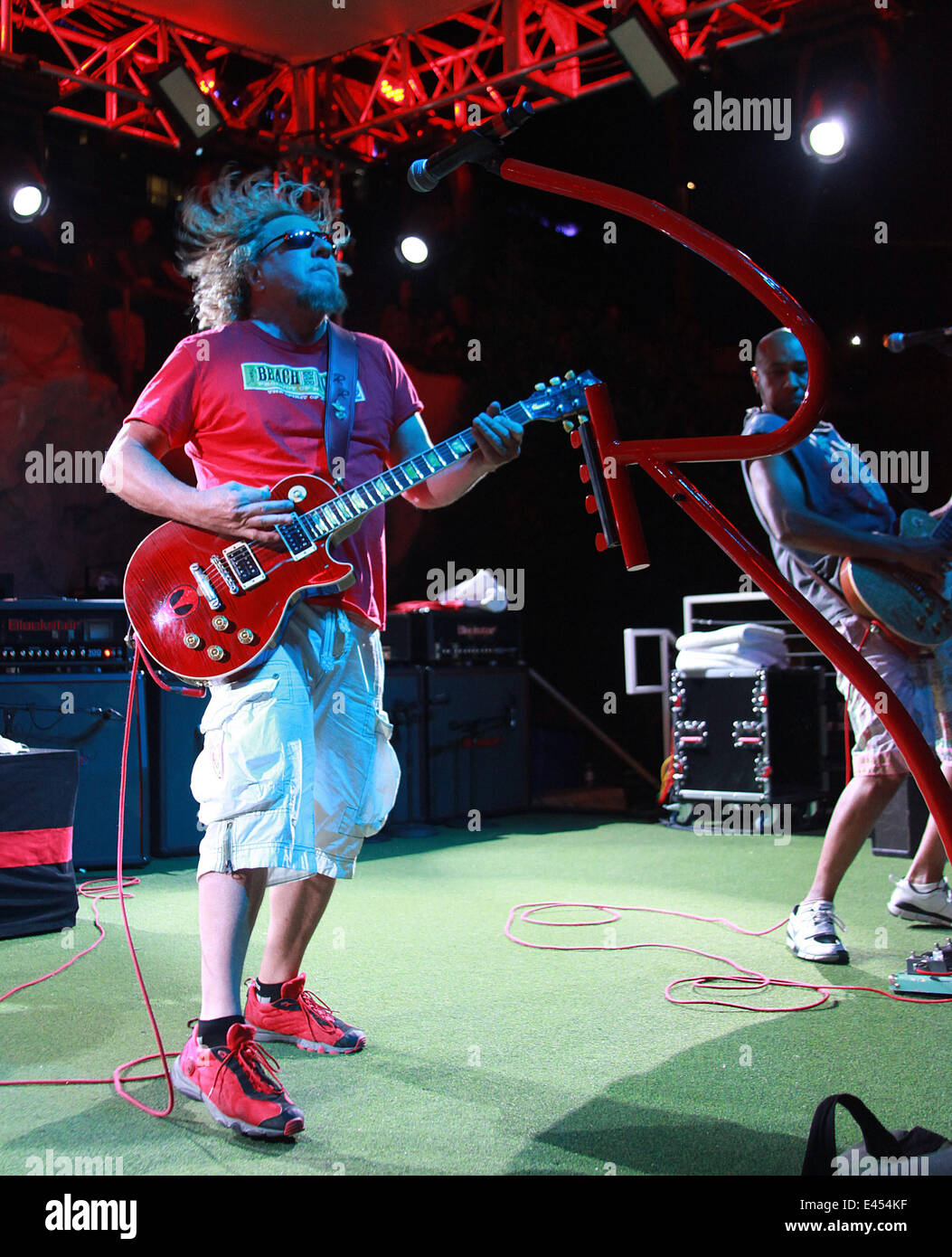 Las Vegas, Nevada, USA. 2nd July, 2014. Rocker Sammy Hagar performs in ...