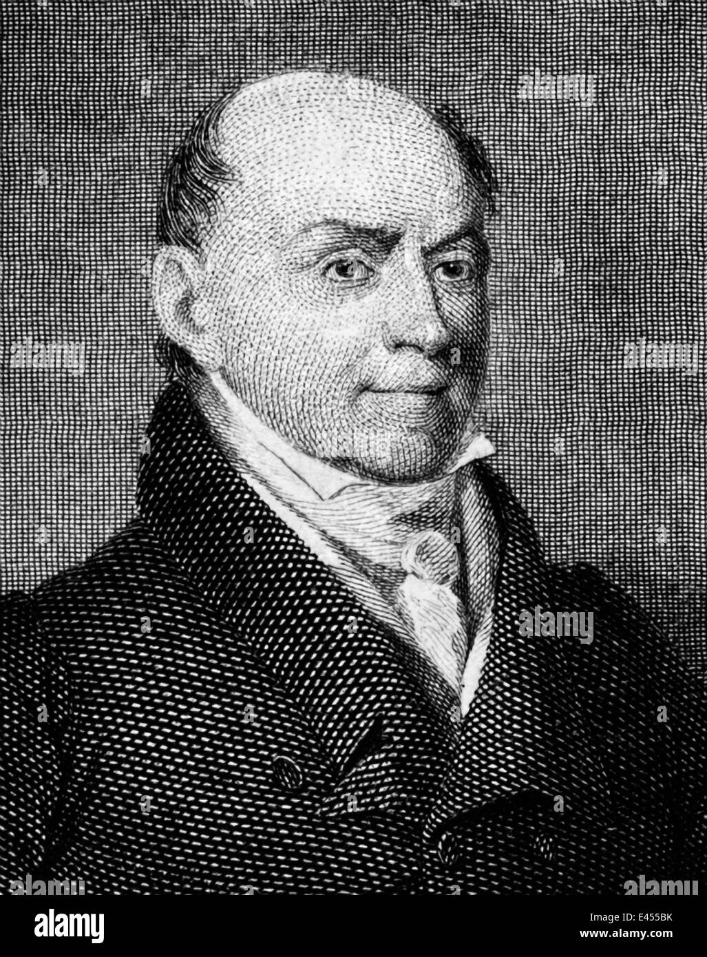Vintage portrait of John Quincy Adams Stock Photo - Alamy