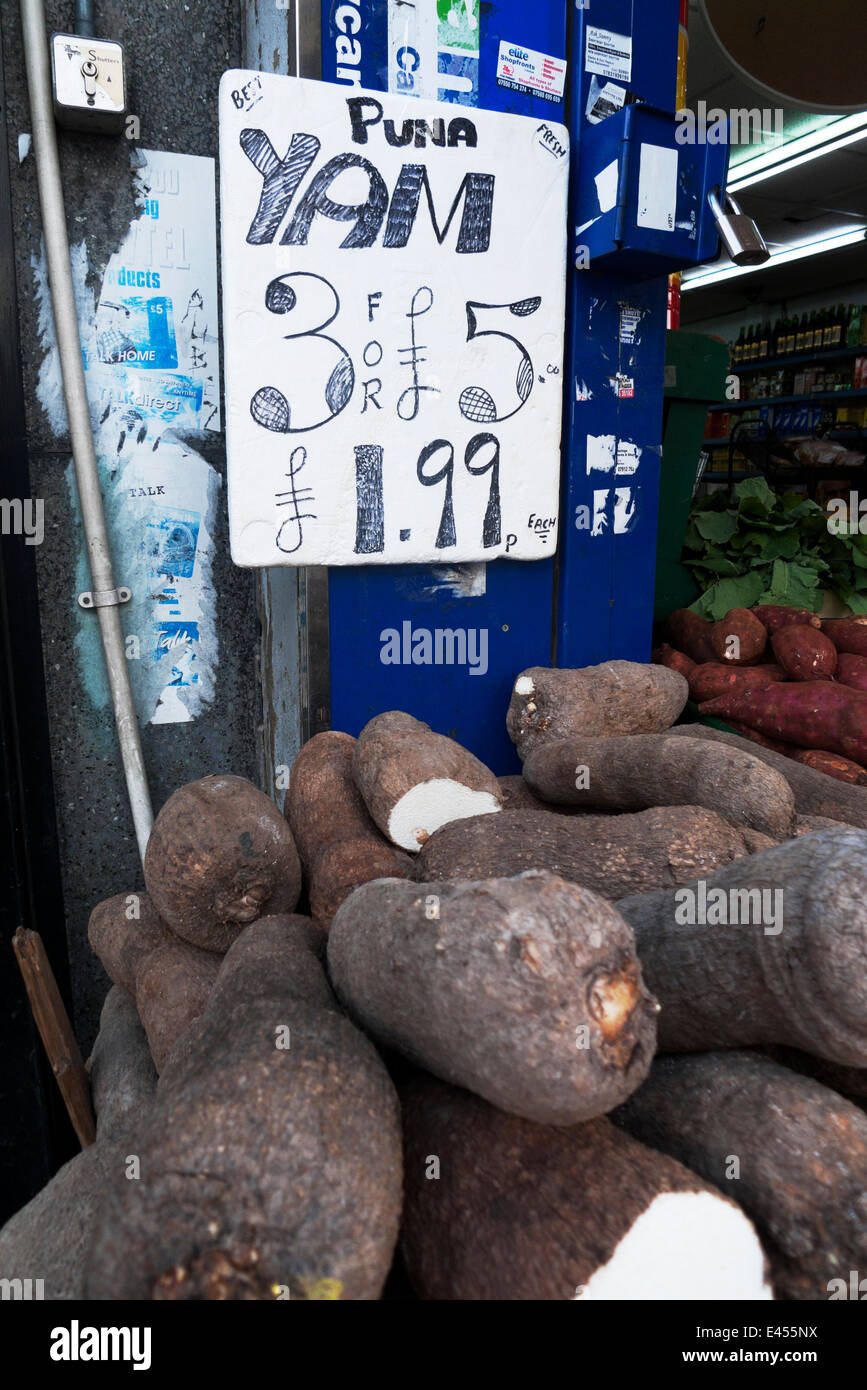 Puna Yams from Ghana for sale at Ridley Road Market in Dalston E8 ...