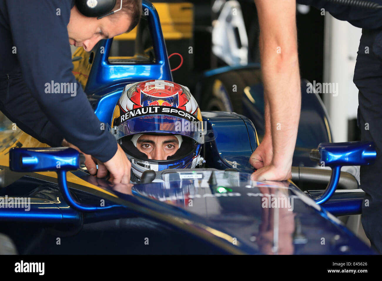 Donnington Park, UK. 03rd July, 2014. Formula E Test. Sebastien Buemi ...
