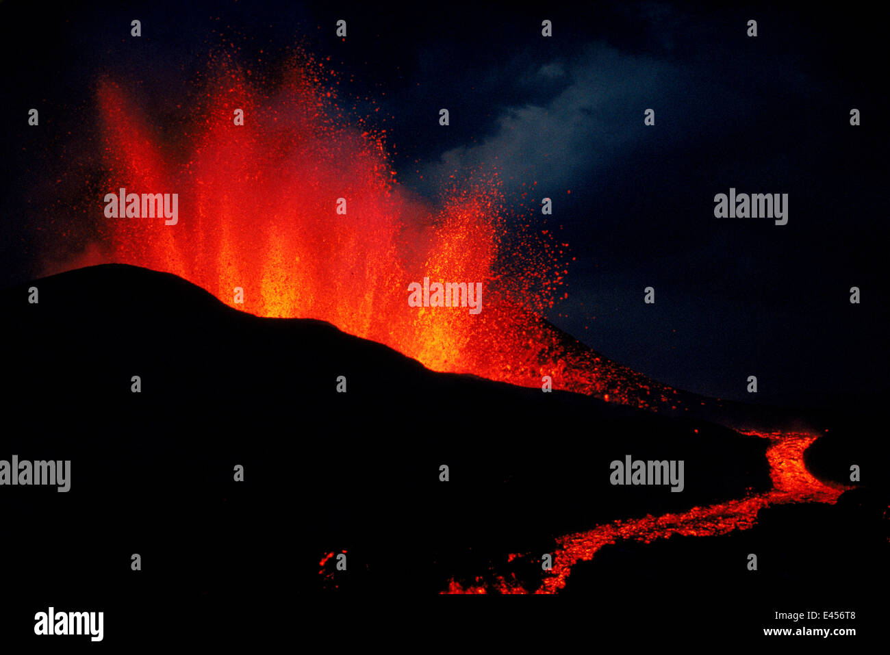 Kimanura eruption. Virunga NP active volcanic region, Zaire /DR Congo ...