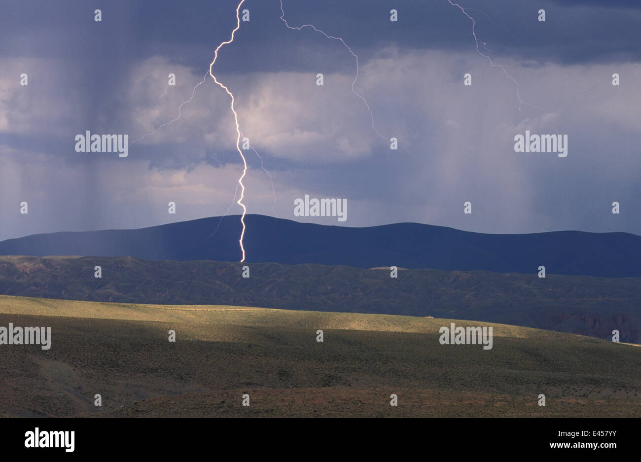 Lighting strikes the Andes, Altiplano region, SW Bolivia, South America ...