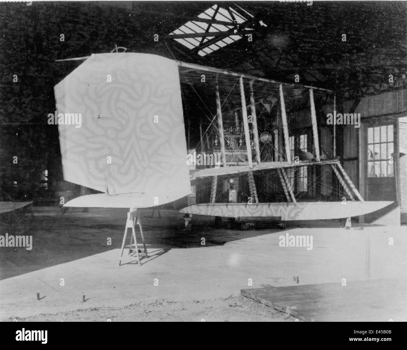 A photograph of the Burgess AH-10, showcasing its camouflage design ...