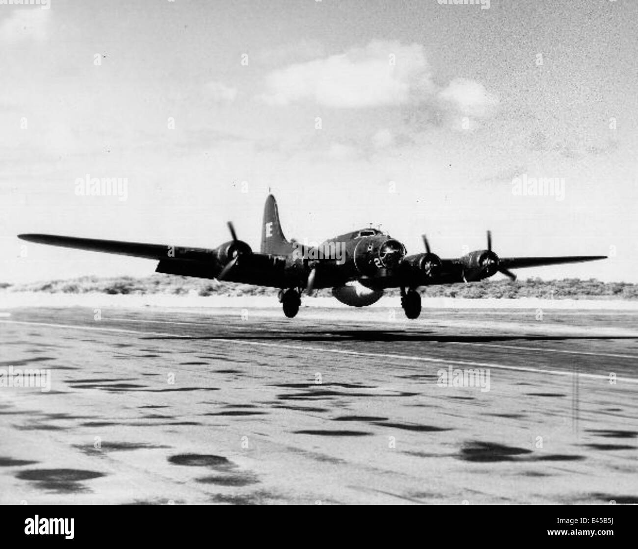 A Boeing PB-1W, a variant of the B-24 Liberator, captured in 1952 ...