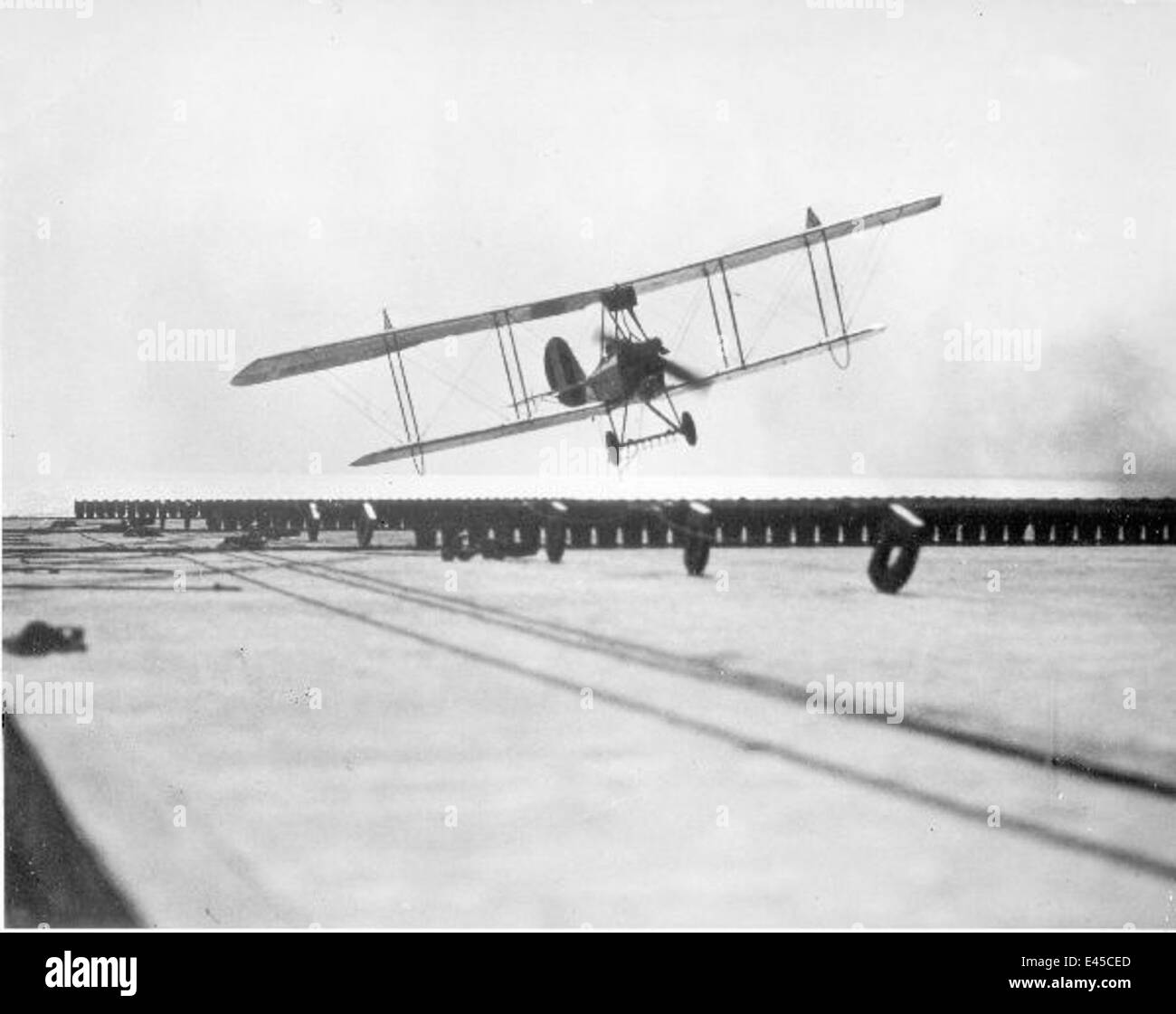 This photograph shows the Aeromarine 39B, the first commercial seaplane ...