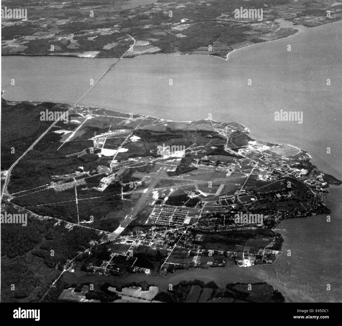 A photograph of the Dahlgren Naval Surface Warfare Center in Virginia ...