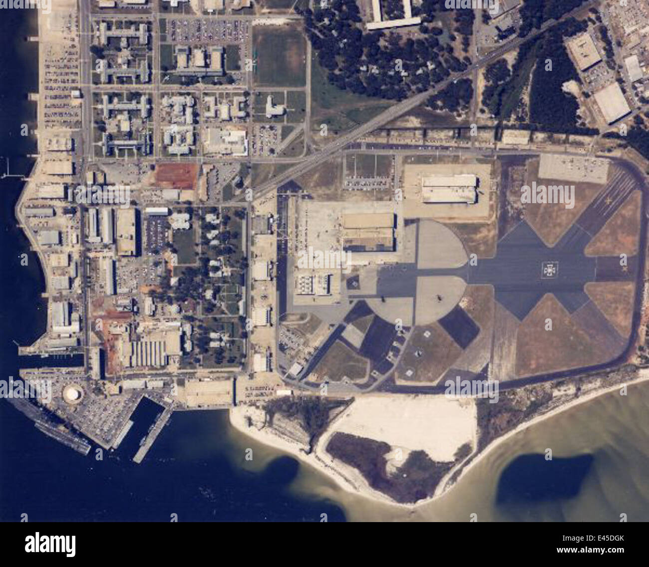 Photograph of Chevalier Field in 1988, depicting military aviation ...