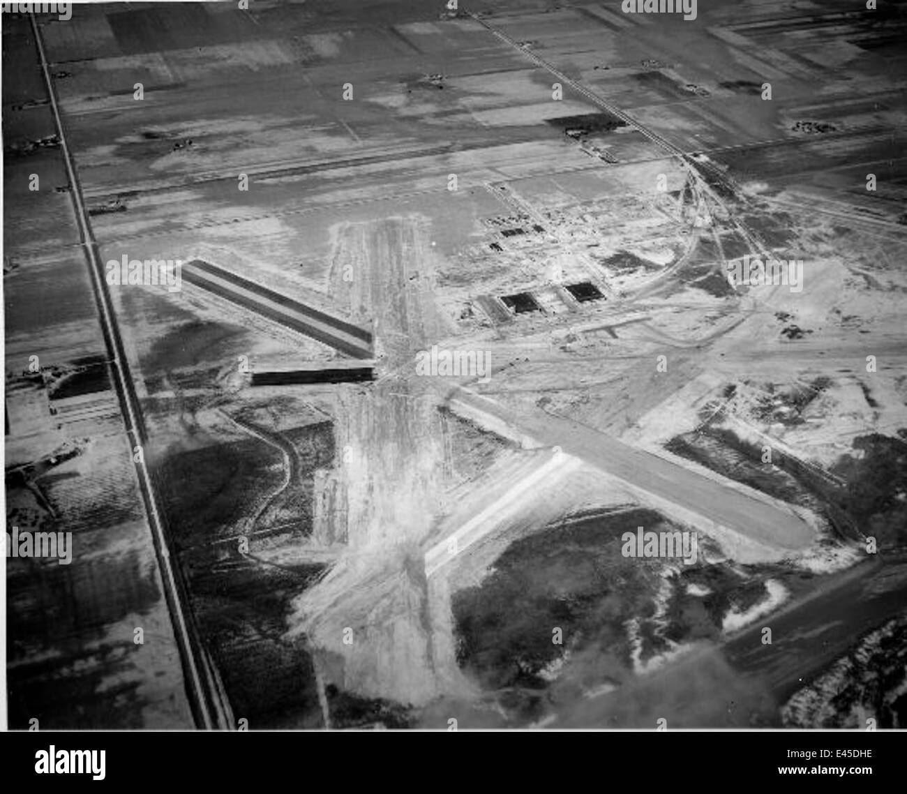 A photograph from Cabaniss Field in 1941, featuring aviation training ...